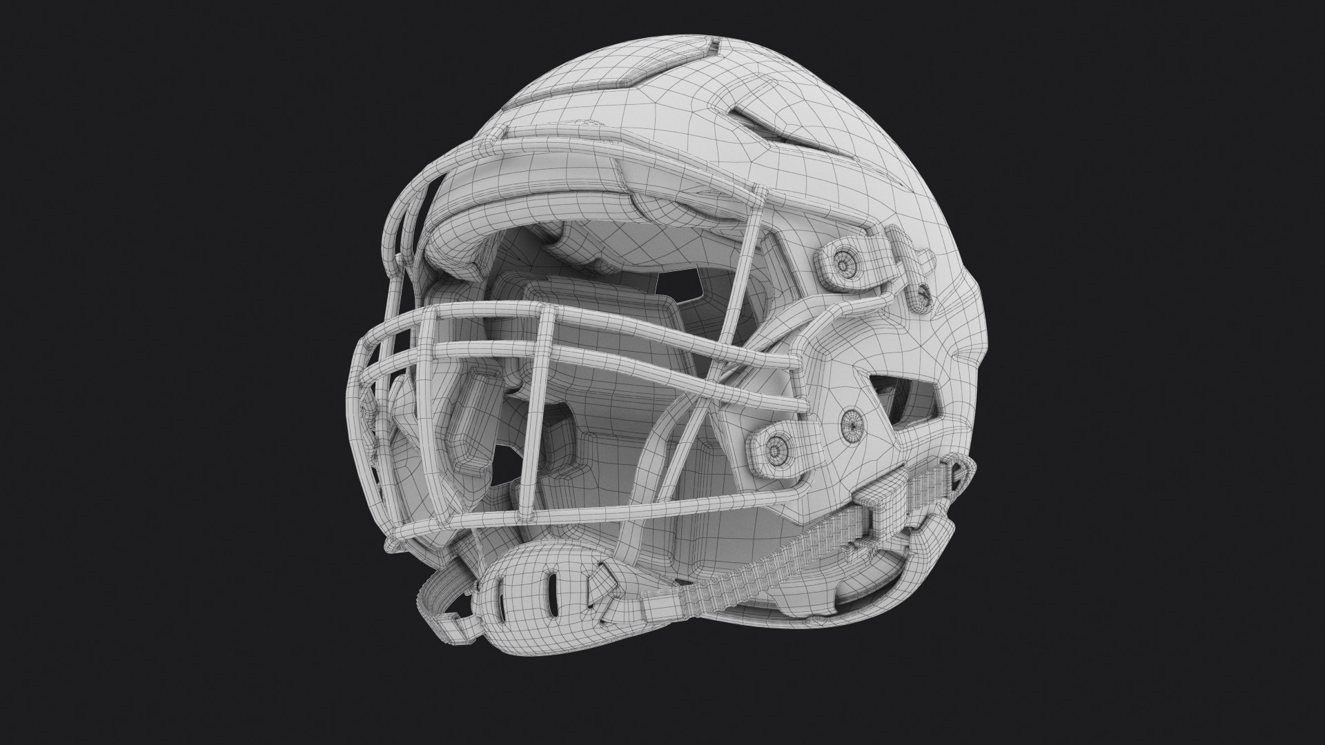 Football Helmet Riddell 2 Model - TurboSquid 1954478