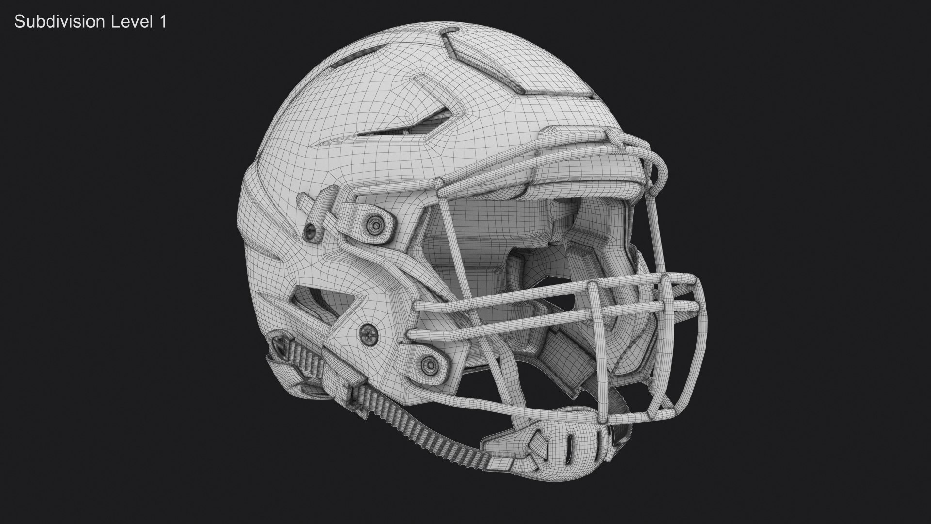 Football Helmet Riddell 2 Model - TurboSquid 1954478