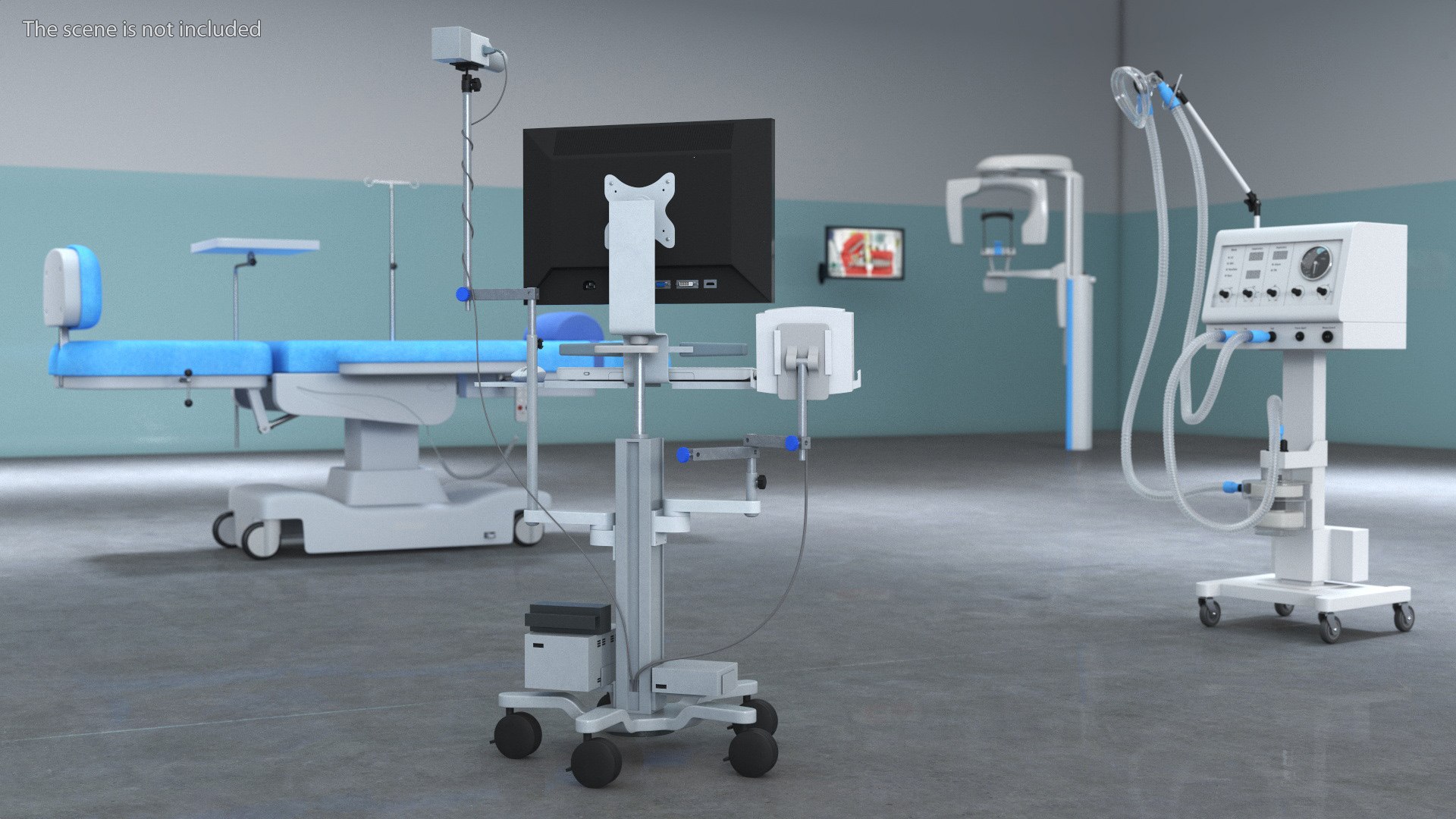 3D Electroencephalography EEG Machine - TurboSquid 2136675