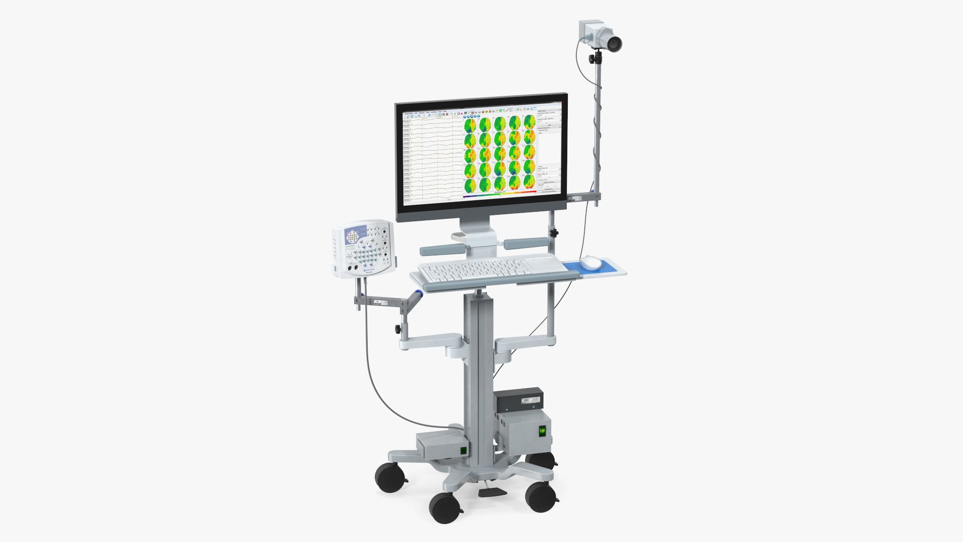 3D Electroencephalography EEG Machine - TurboSquid 2136675