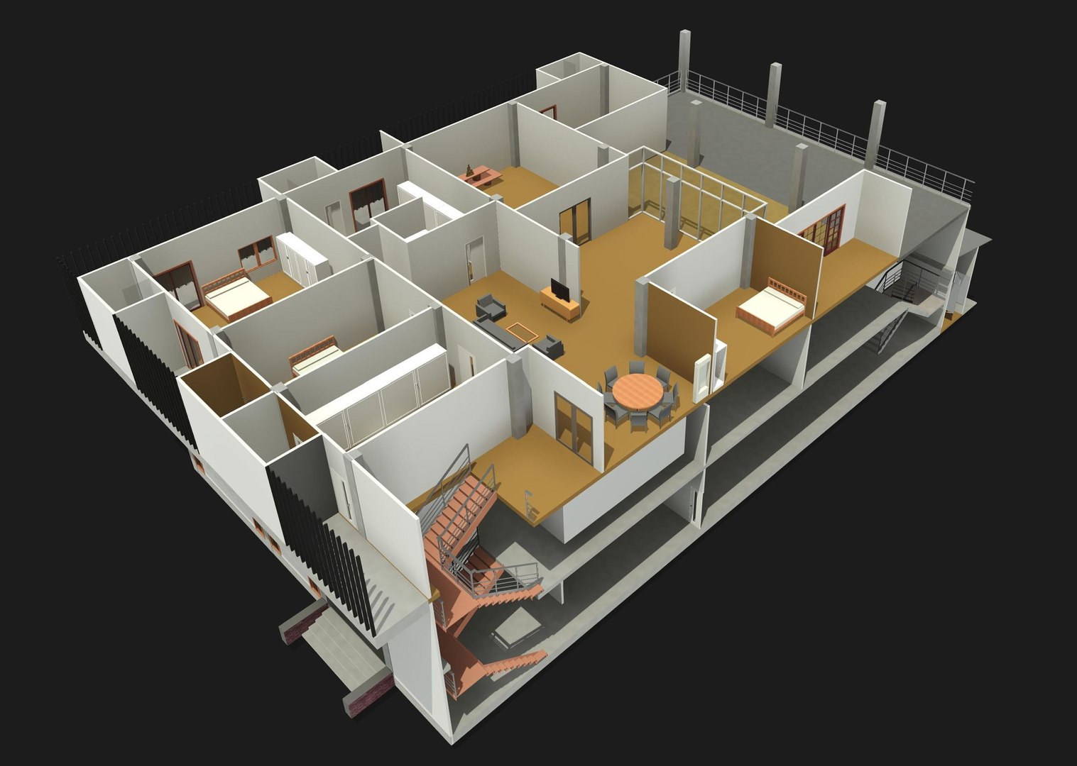 3D Model Home Office In REVIT - TurboSquid 2170294