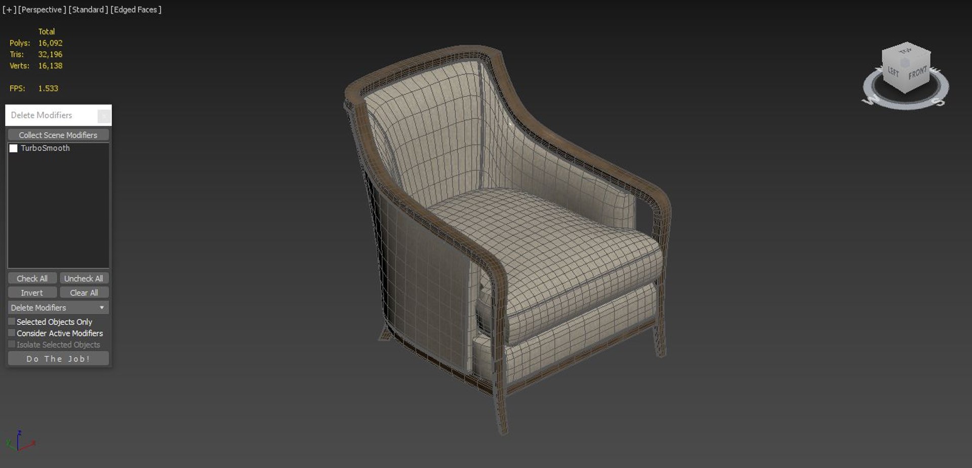 3D Baker Salon Chair Model - TurboSquid 2278119