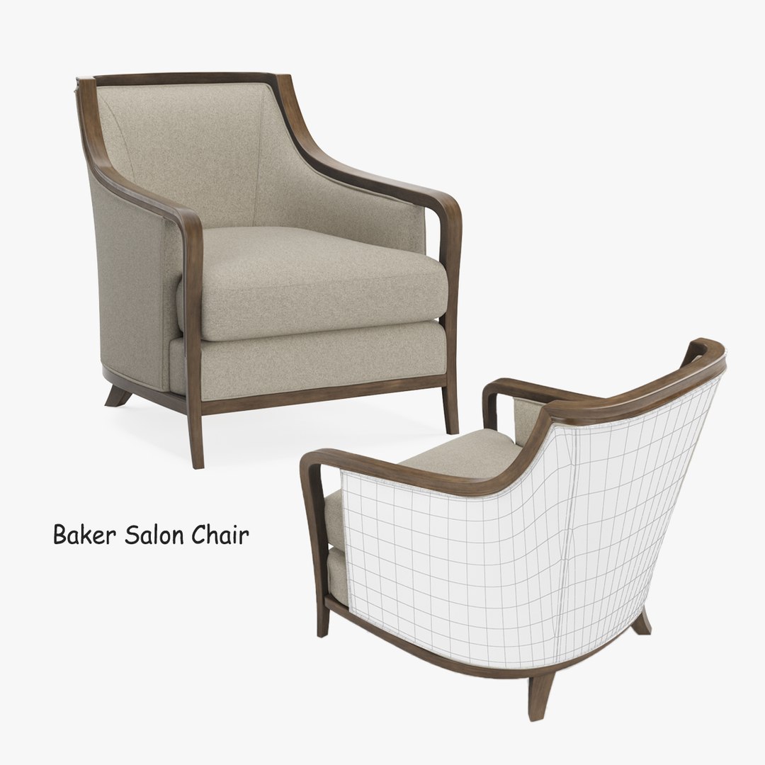 3D Baker Salon Chair Model - TurboSquid 2278119