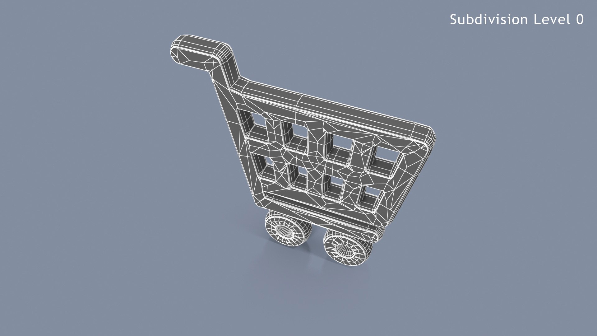 Shopping Cart Symbol Gold 3D Model - TurboSquid 2060766