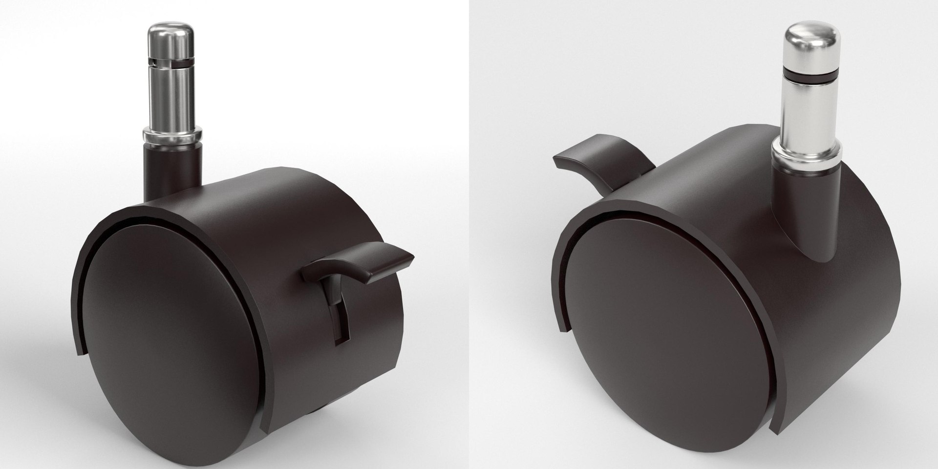 Trolley Wheel With Brake 3D Model - TurboSquid 2020957