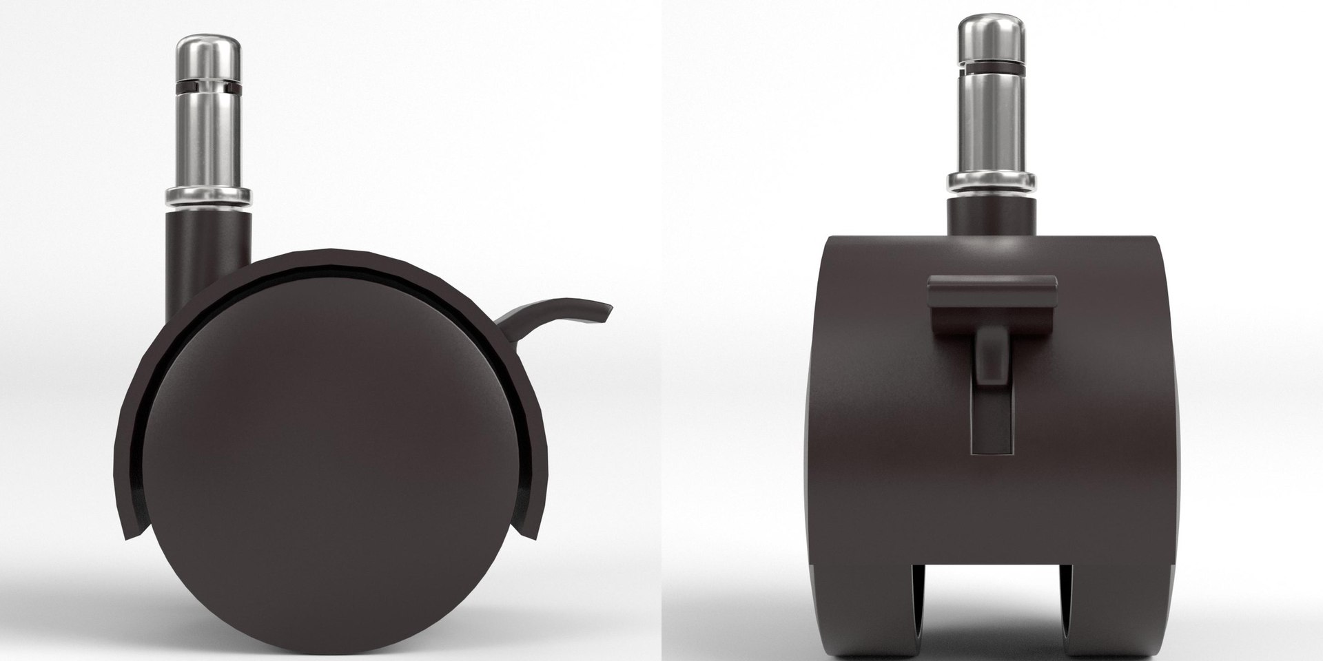 Trolley Wheel With Brake 3D Model - TurboSquid 2020957