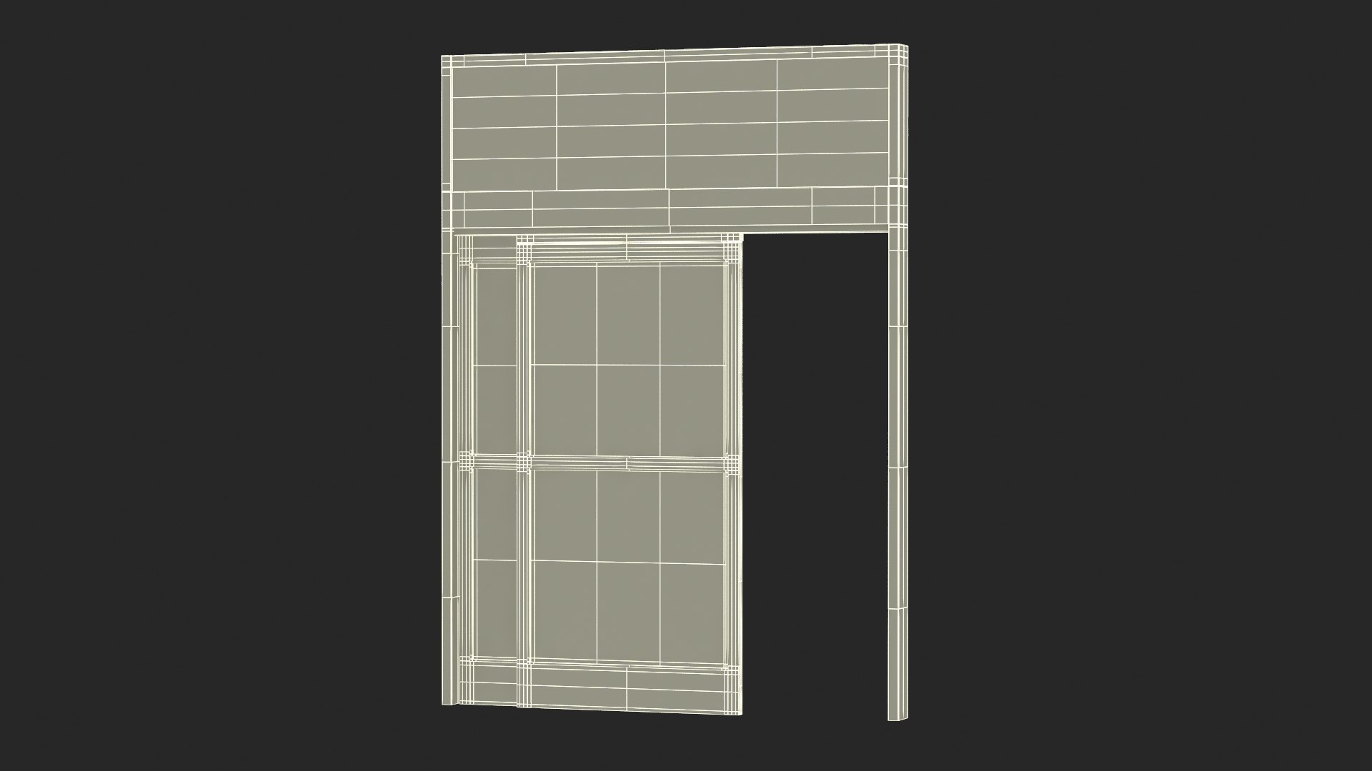 3D Concealed Sliding Door System Model - TurboSquid 2040947