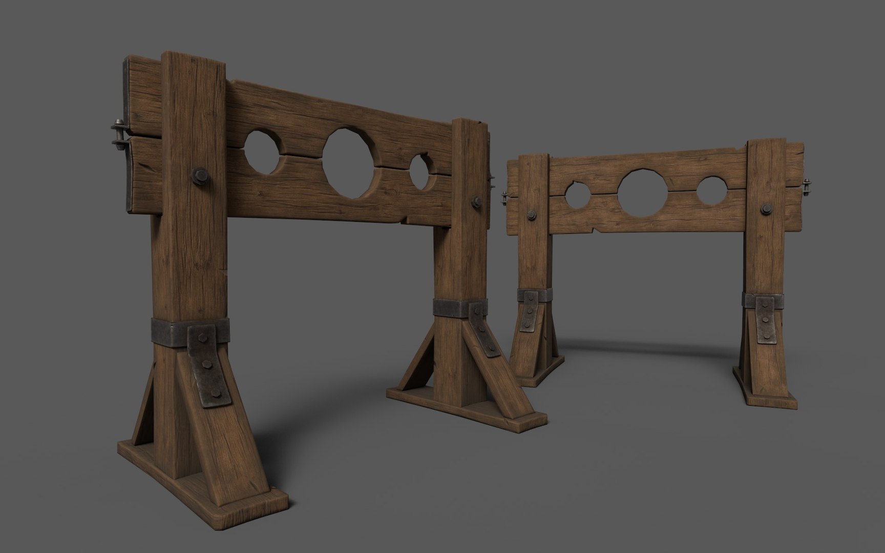 Wooden Stocks Model - TurboSquid 2096342