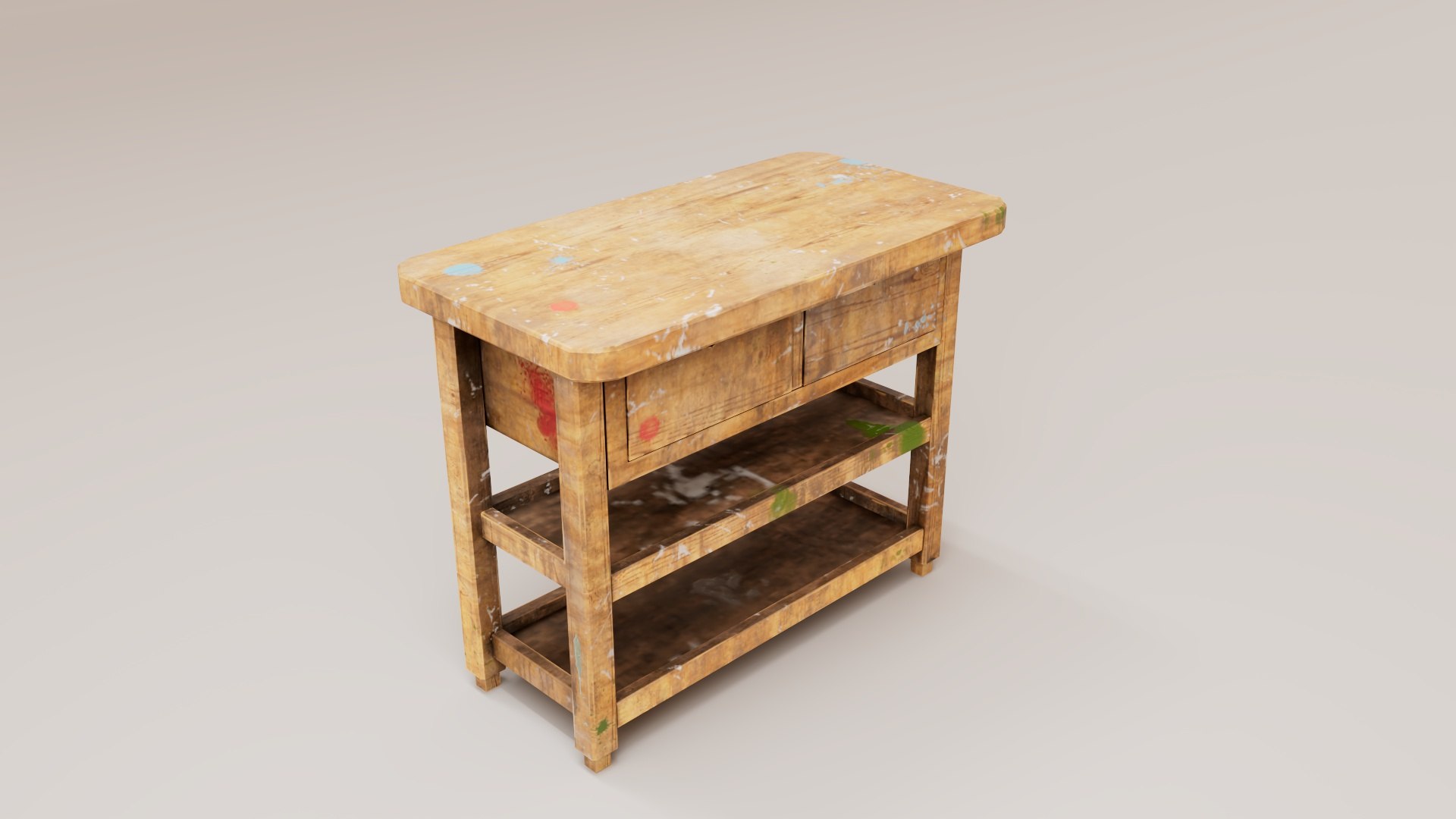 3D Lowpoly Stylized Workbench - TurboSquid 1962150