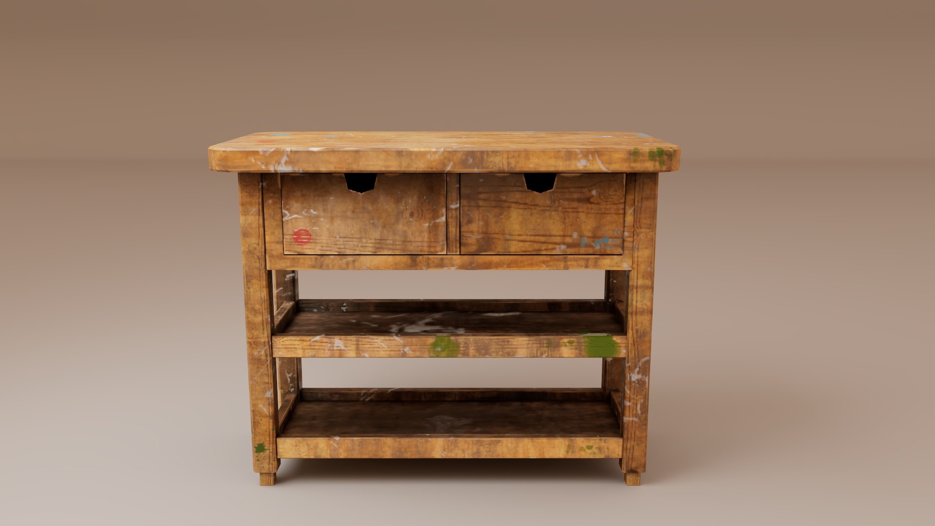 3D Lowpoly Stylized Workbench - TurboSquid 1962150