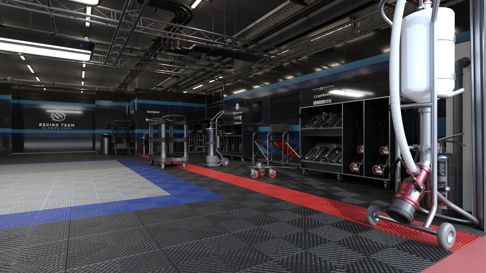 Racing Team Garage 6 Equipped 3D Model - TurboSquid 2280523