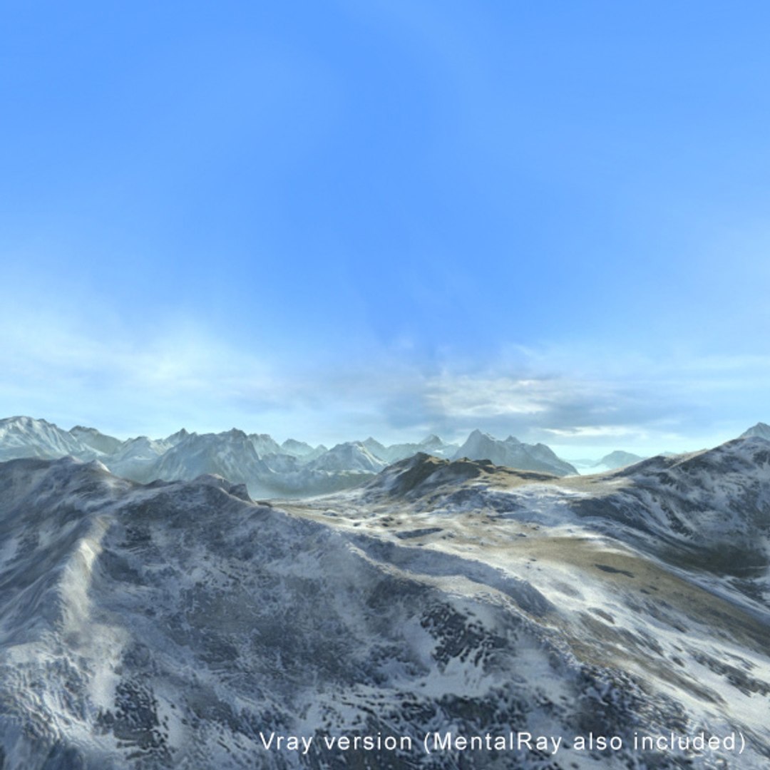 3d Mountains Landscape Terrain Model
