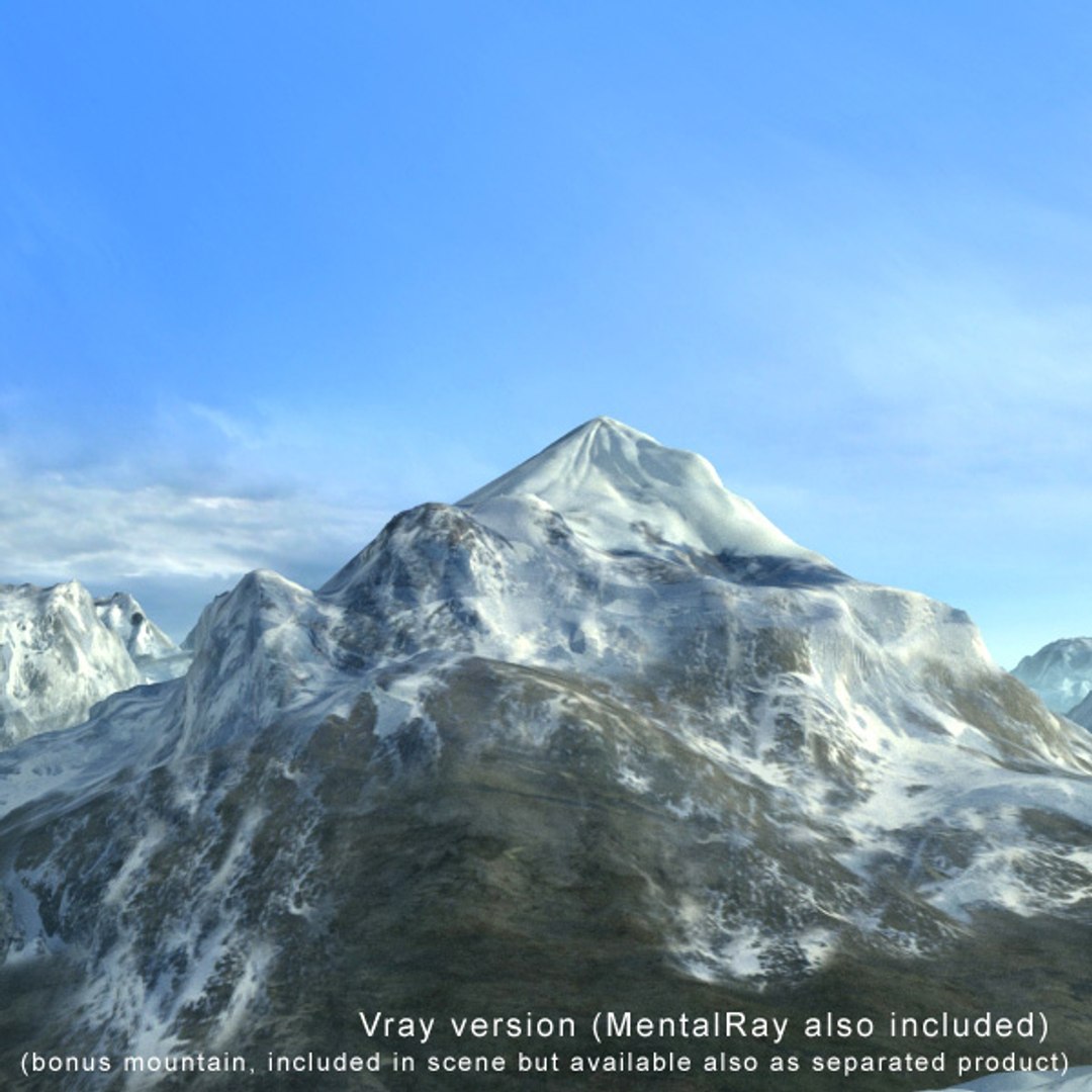 3d Mountains Landscape Terrain Model