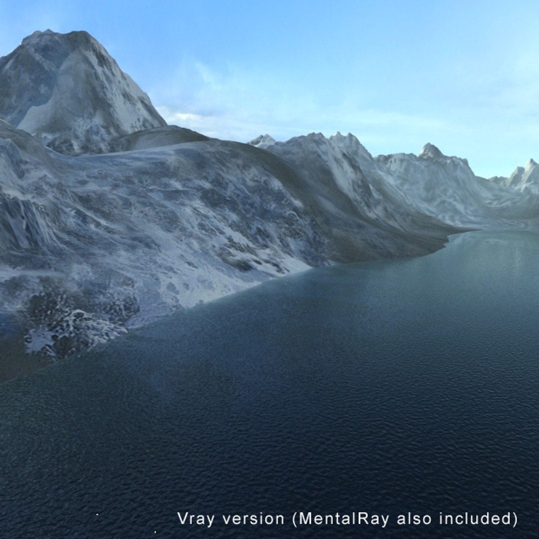 3d Mountains Landscape Terrain Model