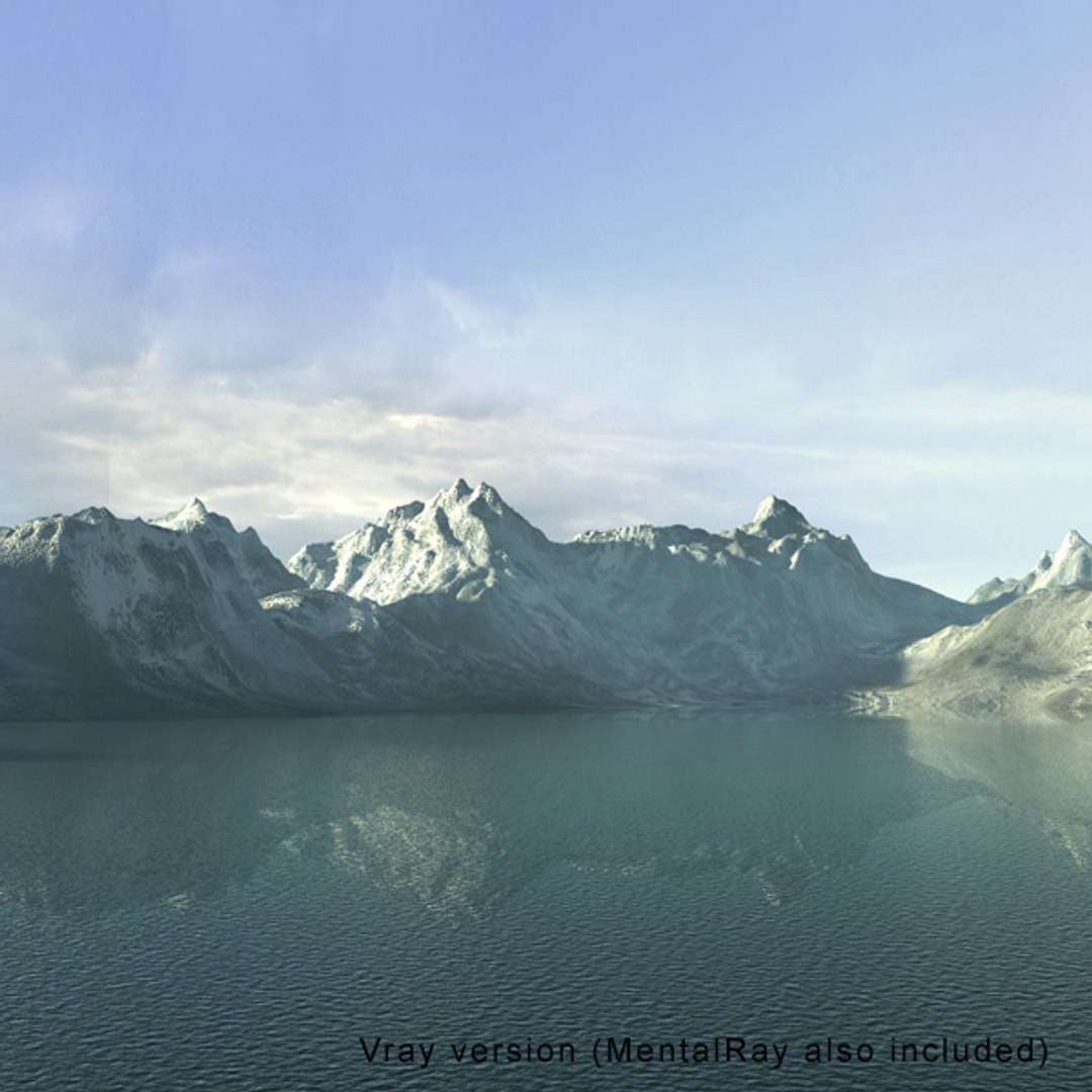 3d Mountains Landscape Terrain Model