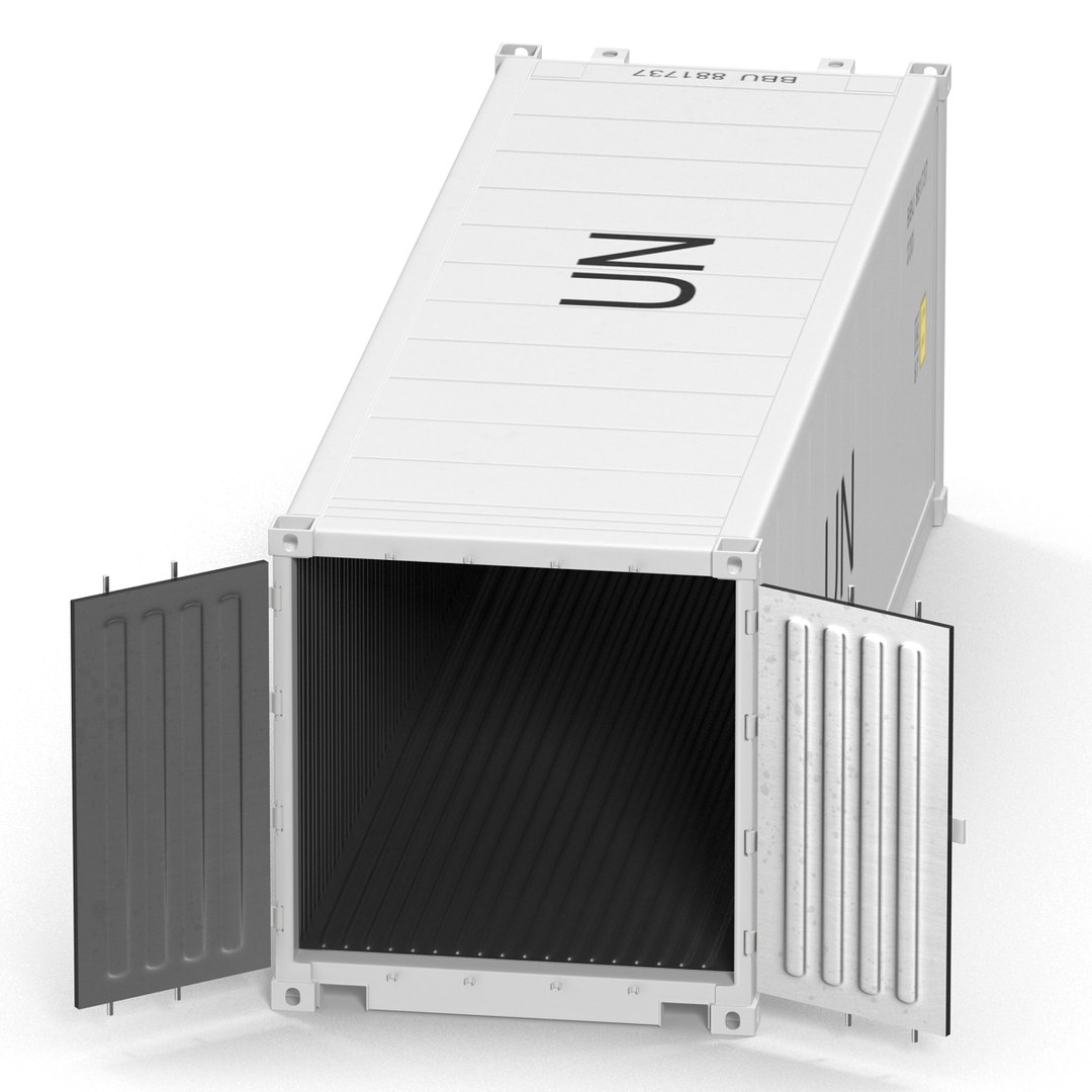 3d model iso refrigerated container