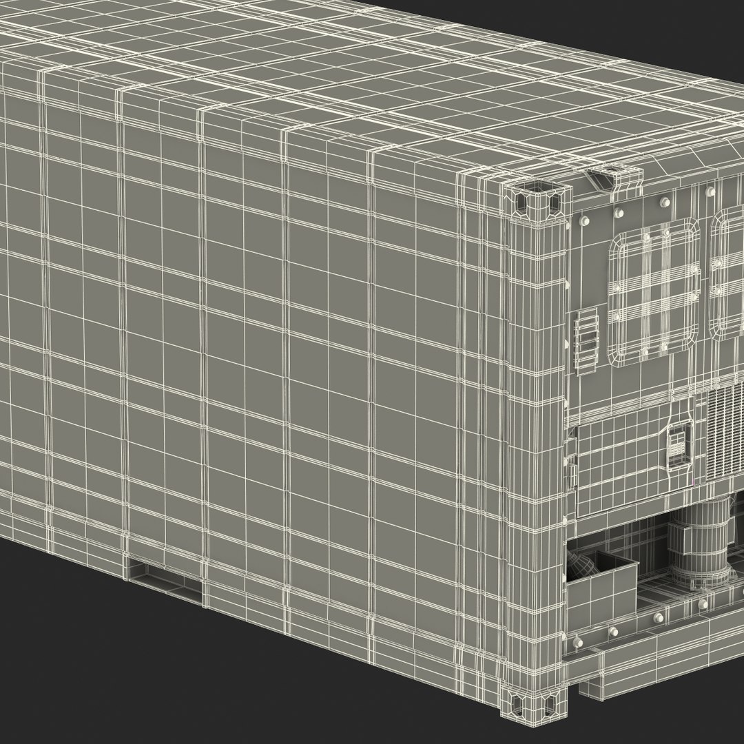 3d model iso refrigerated container