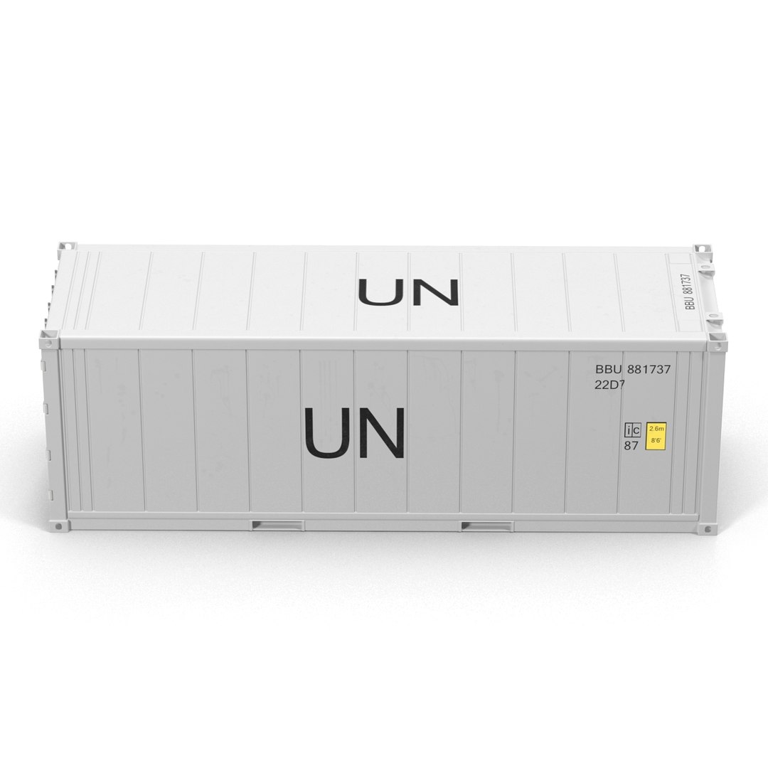 3d model iso refrigerated container
