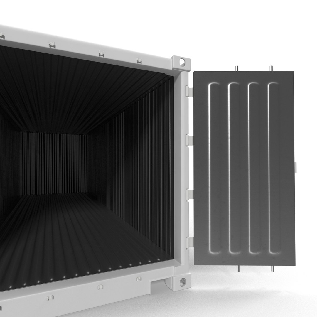 3d model iso refrigerated container