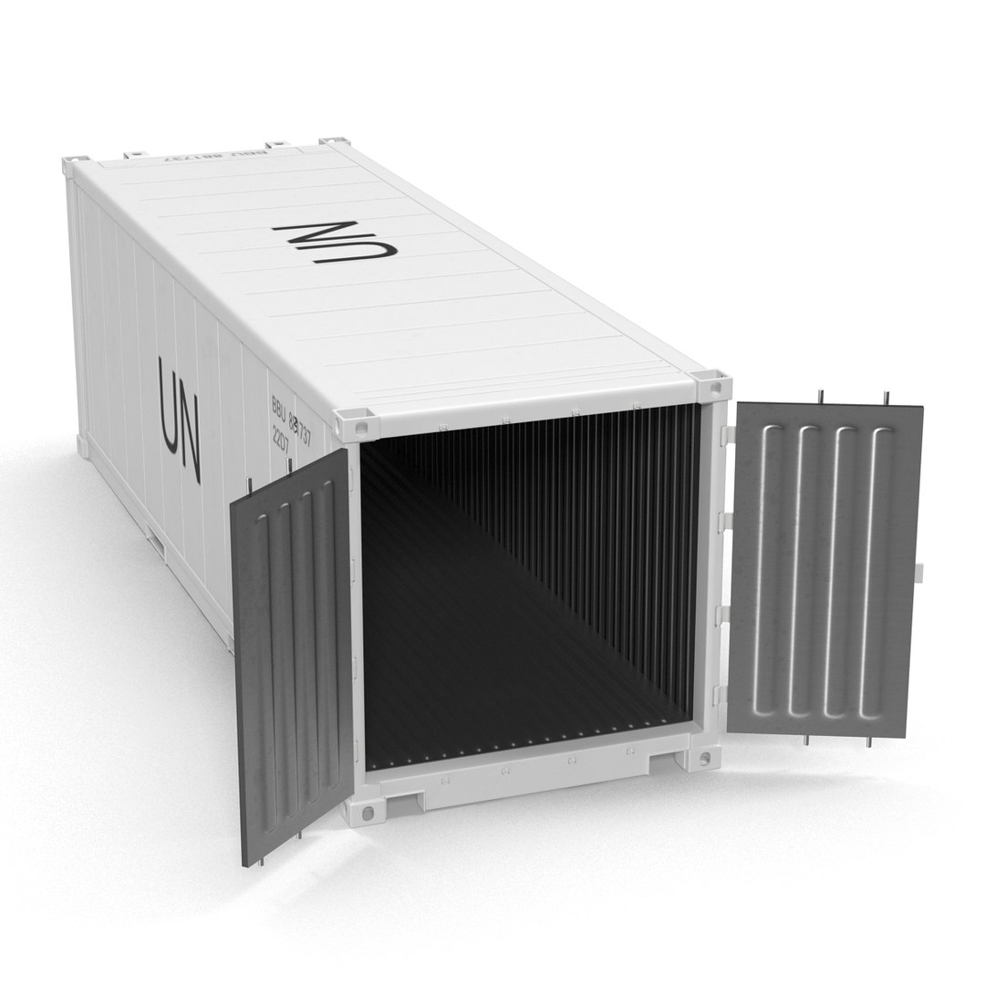 3d model iso refrigerated container