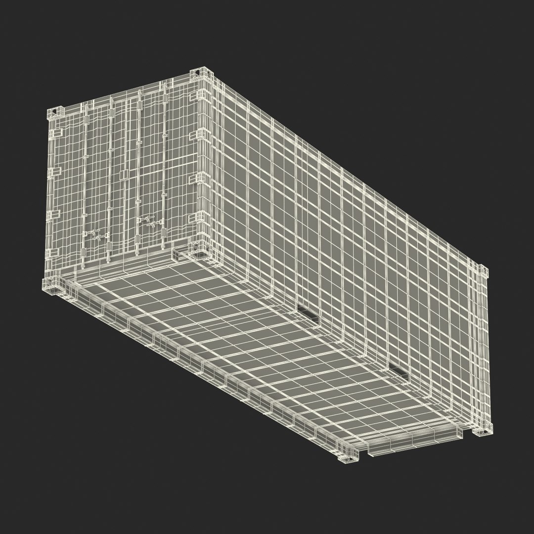 3d model iso refrigerated container