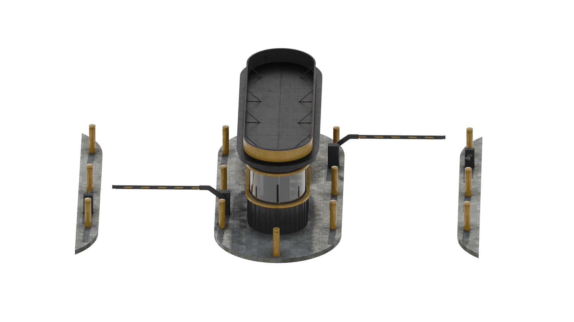 Security Post 2 3D Model - TurboSquid 1935921