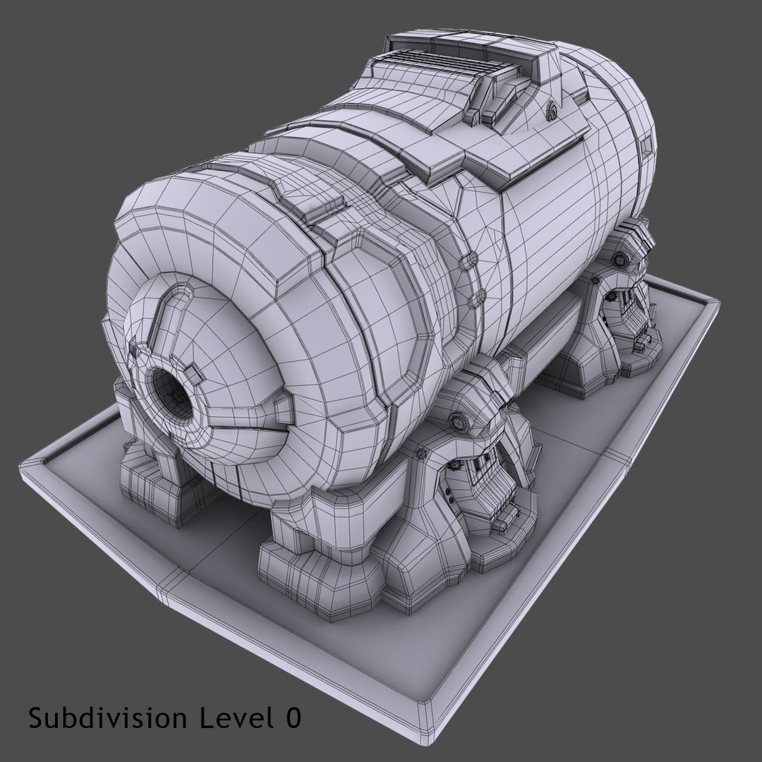 Max Futuristic Sci-fi Container