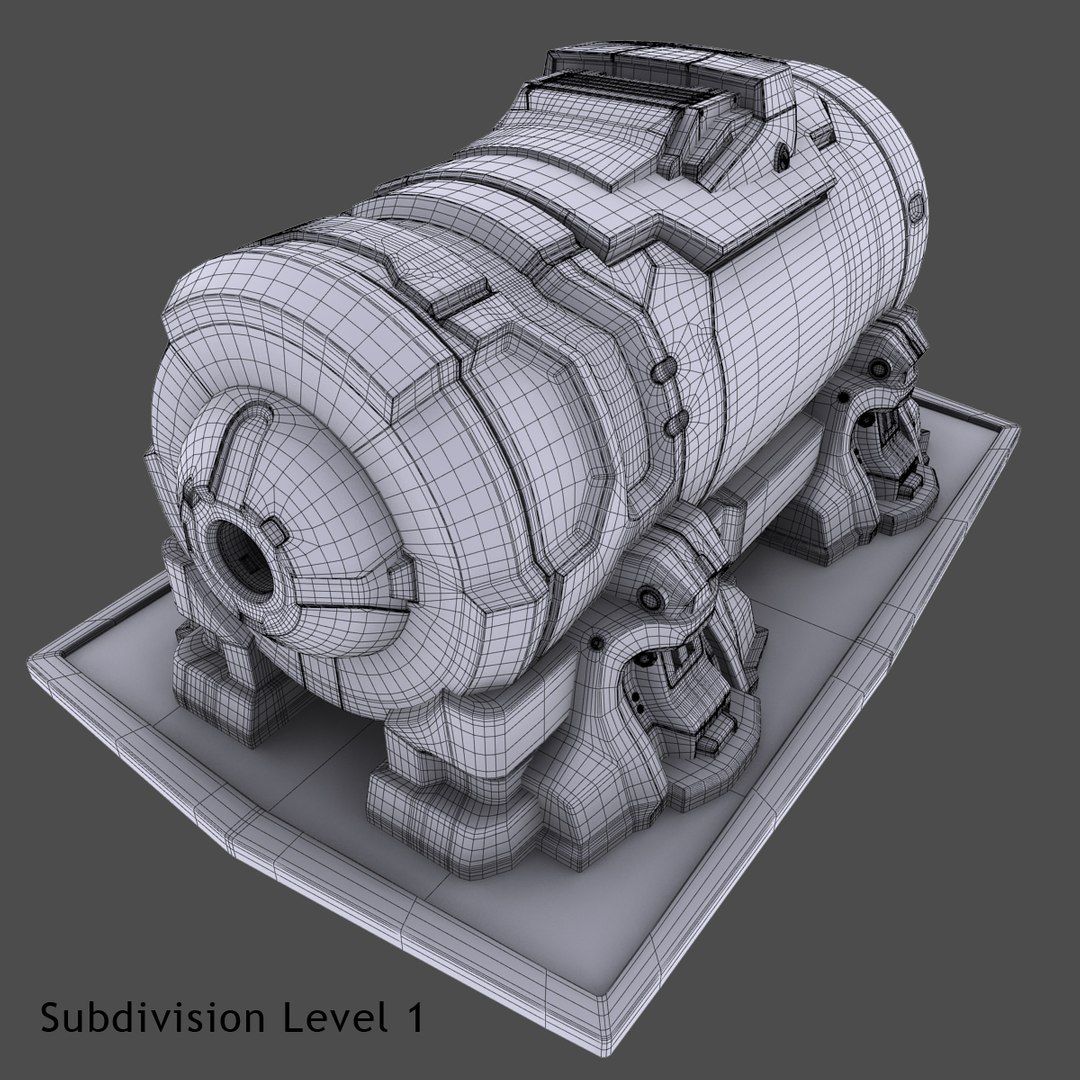 Max Futuristic Sci-fi Container