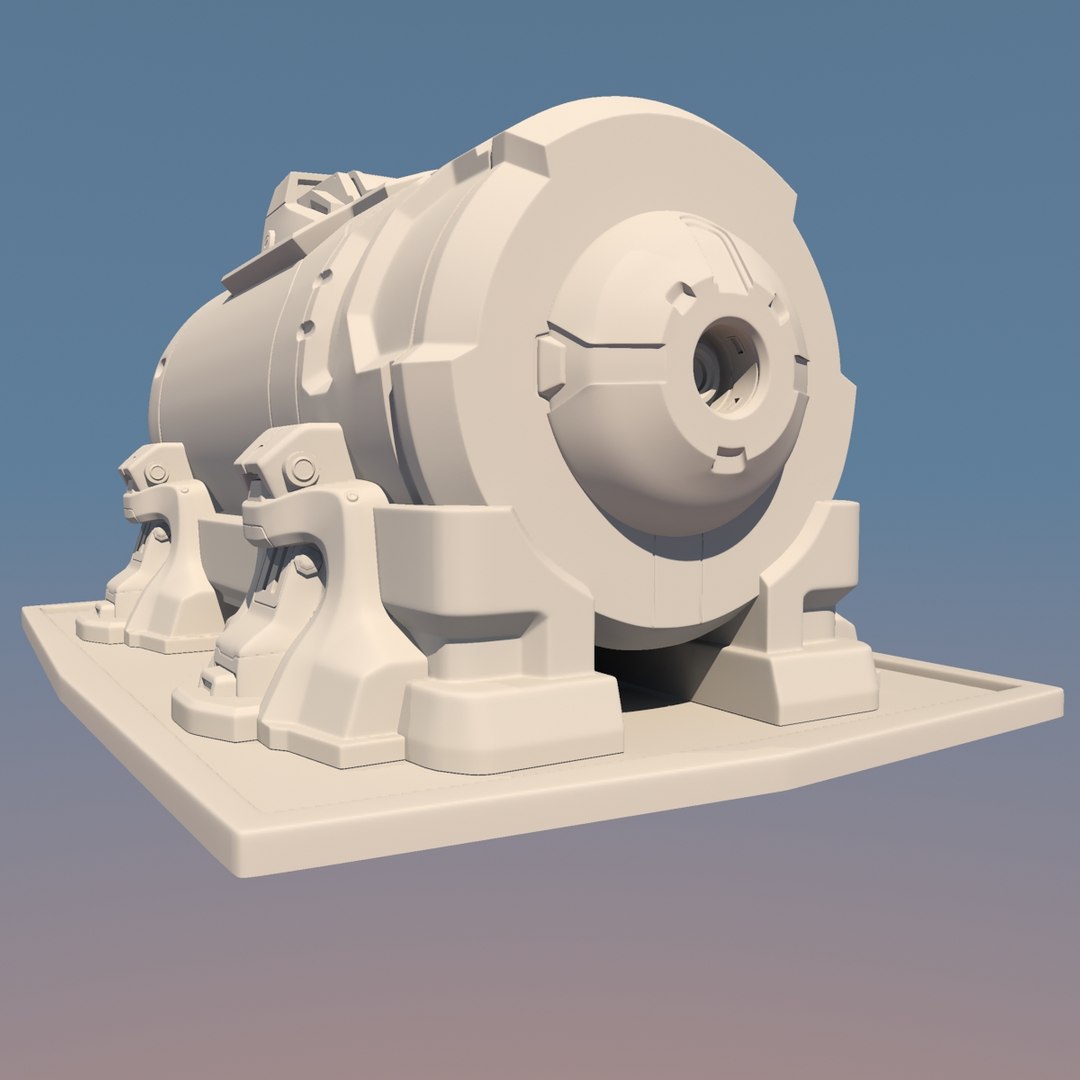 Max Futuristic Sci-fi Container