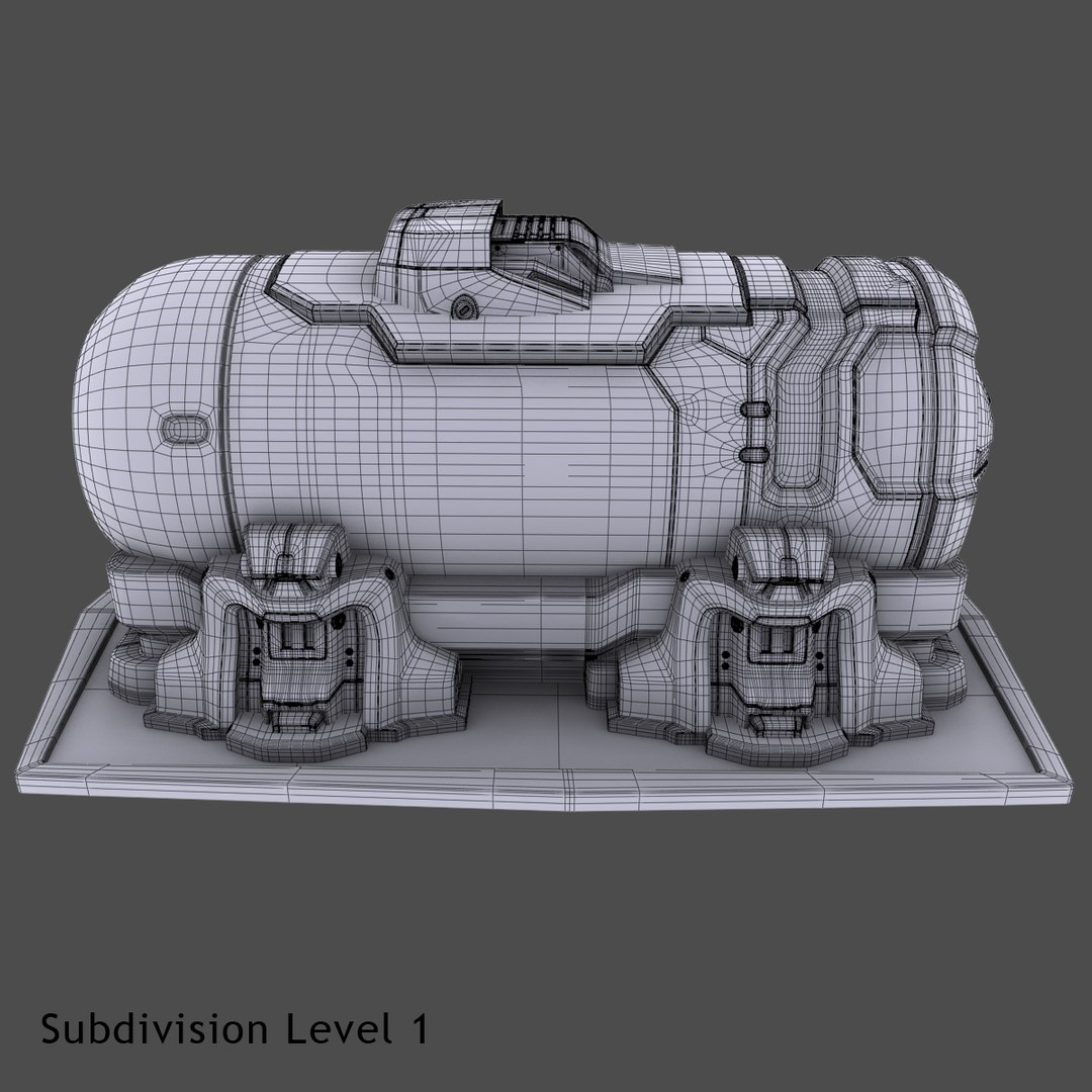Max Futuristic Sci-fi Container