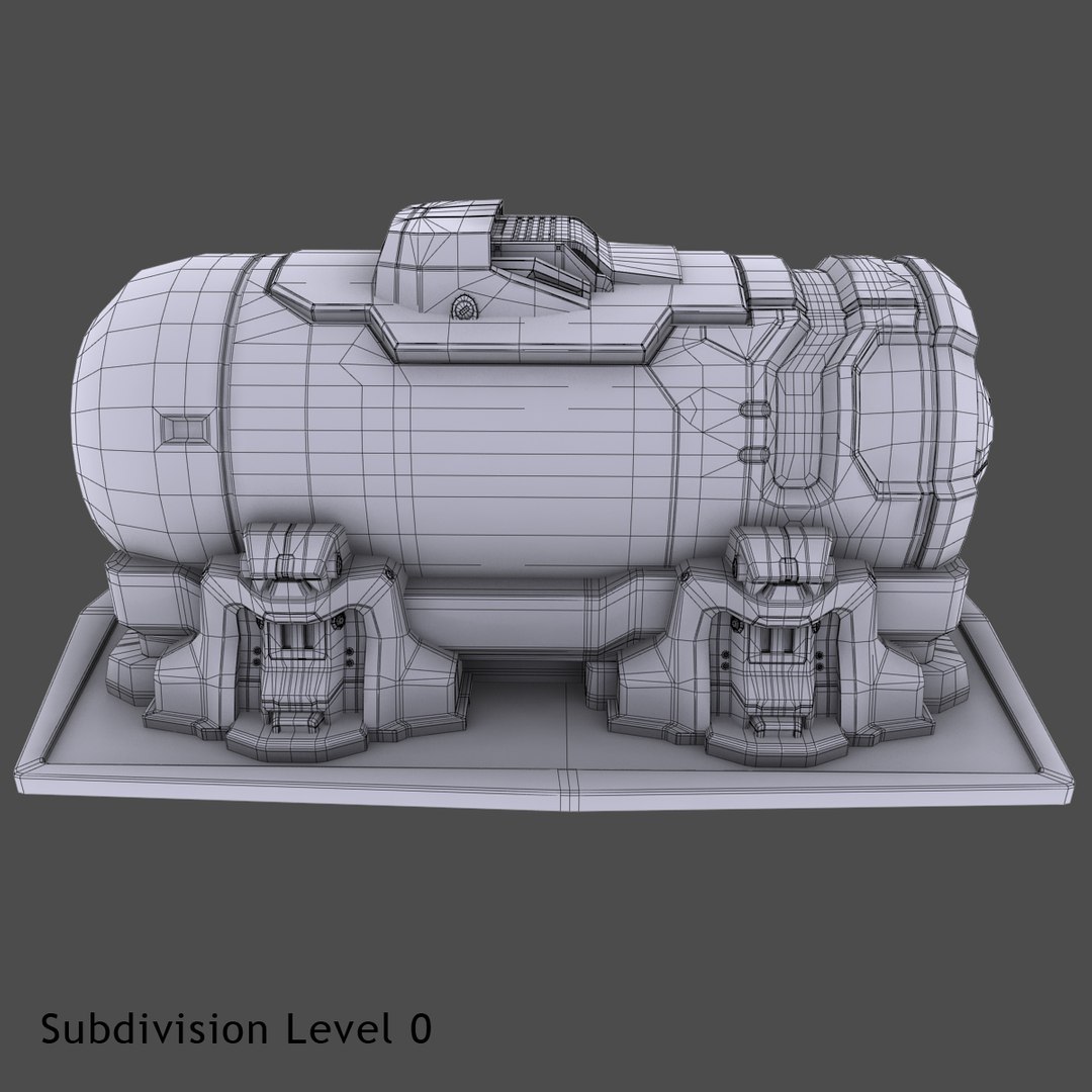 Max Futuristic Sci-fi Container