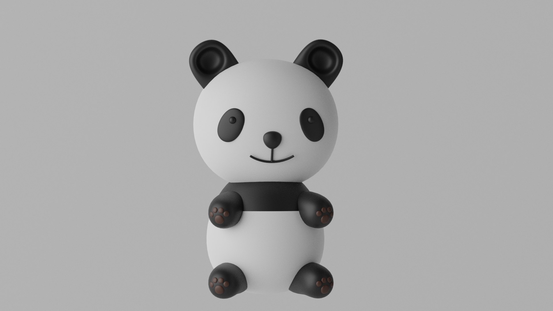 Cartoon Cute Panda Bear model - TurboSquid 1927499