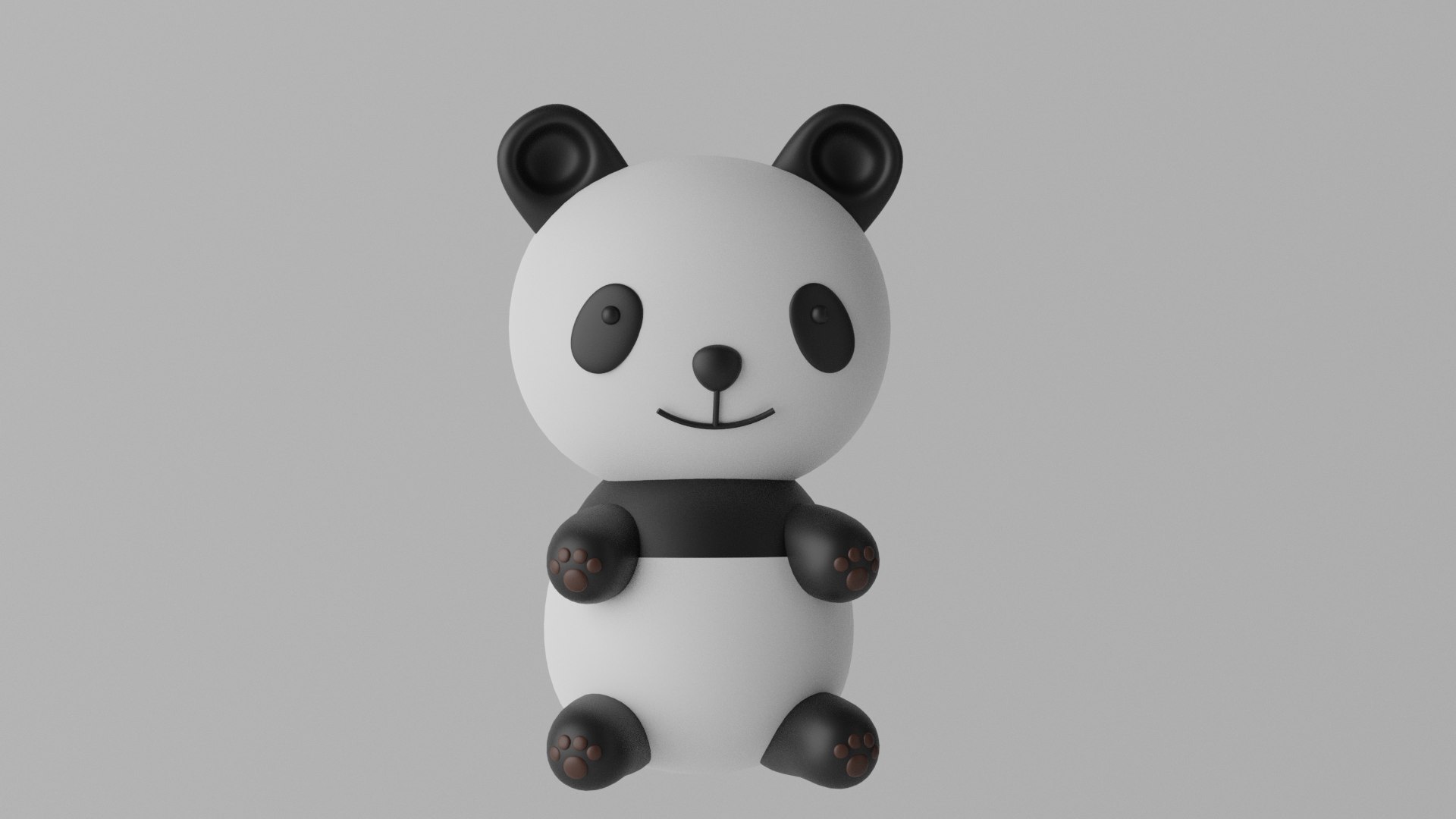 Cartoon Cute Panda Bear model - TurboSquid 1927499