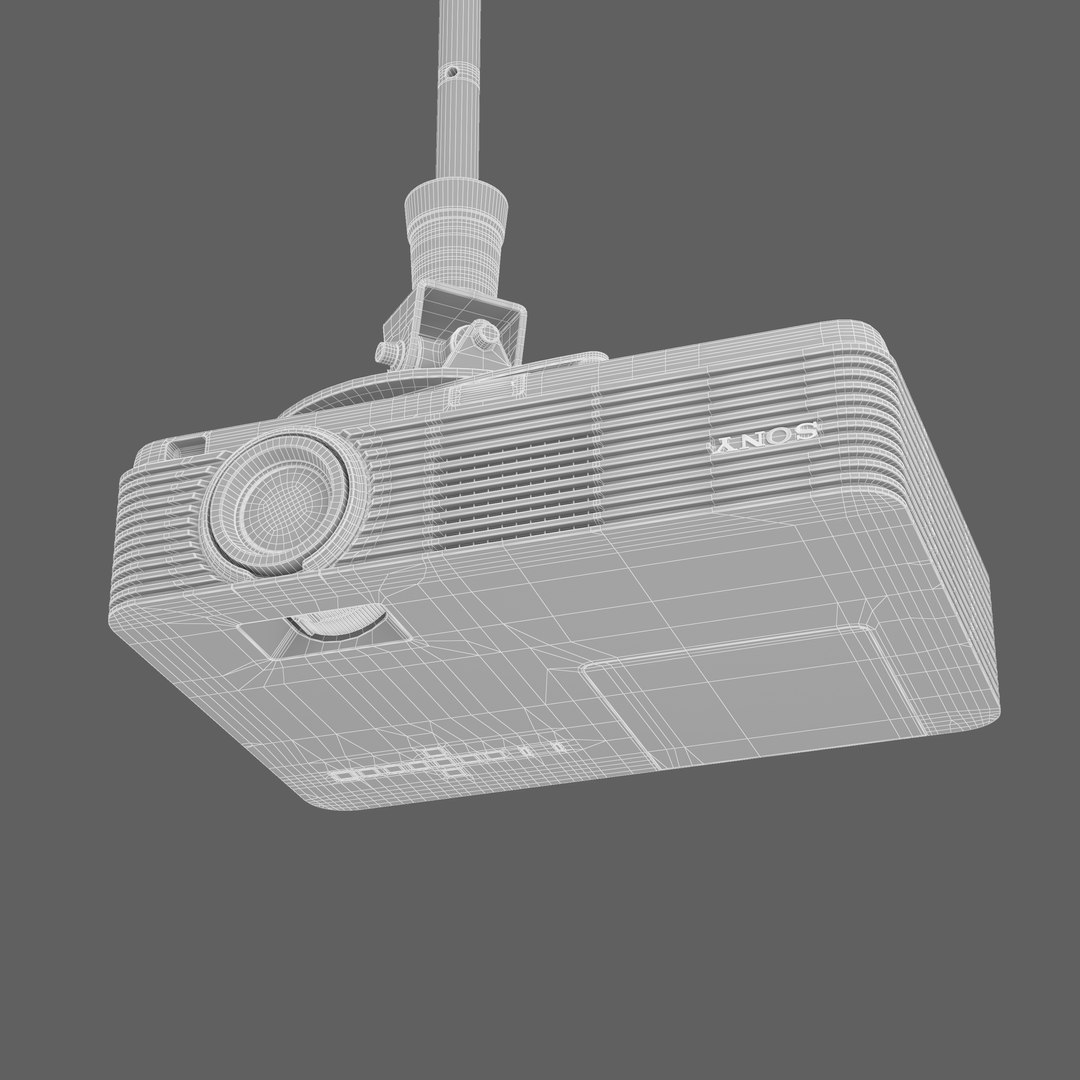 3D Projector Sony VPL DX221 With Screen Set 3DStudio - TurboSquid 1854923