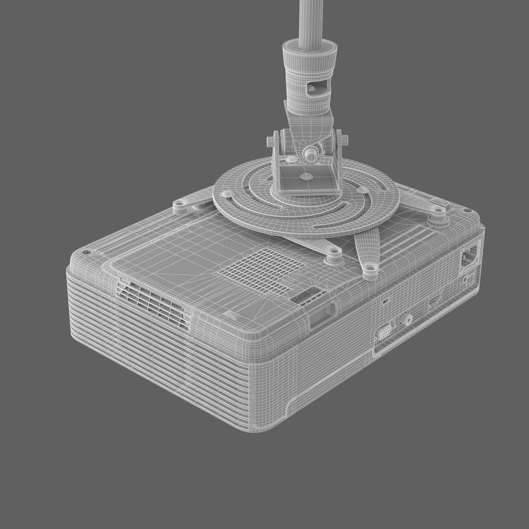 3D Projector Sony VPL DX221 with Screen Set 3DStudio - TurboSquid 1854923