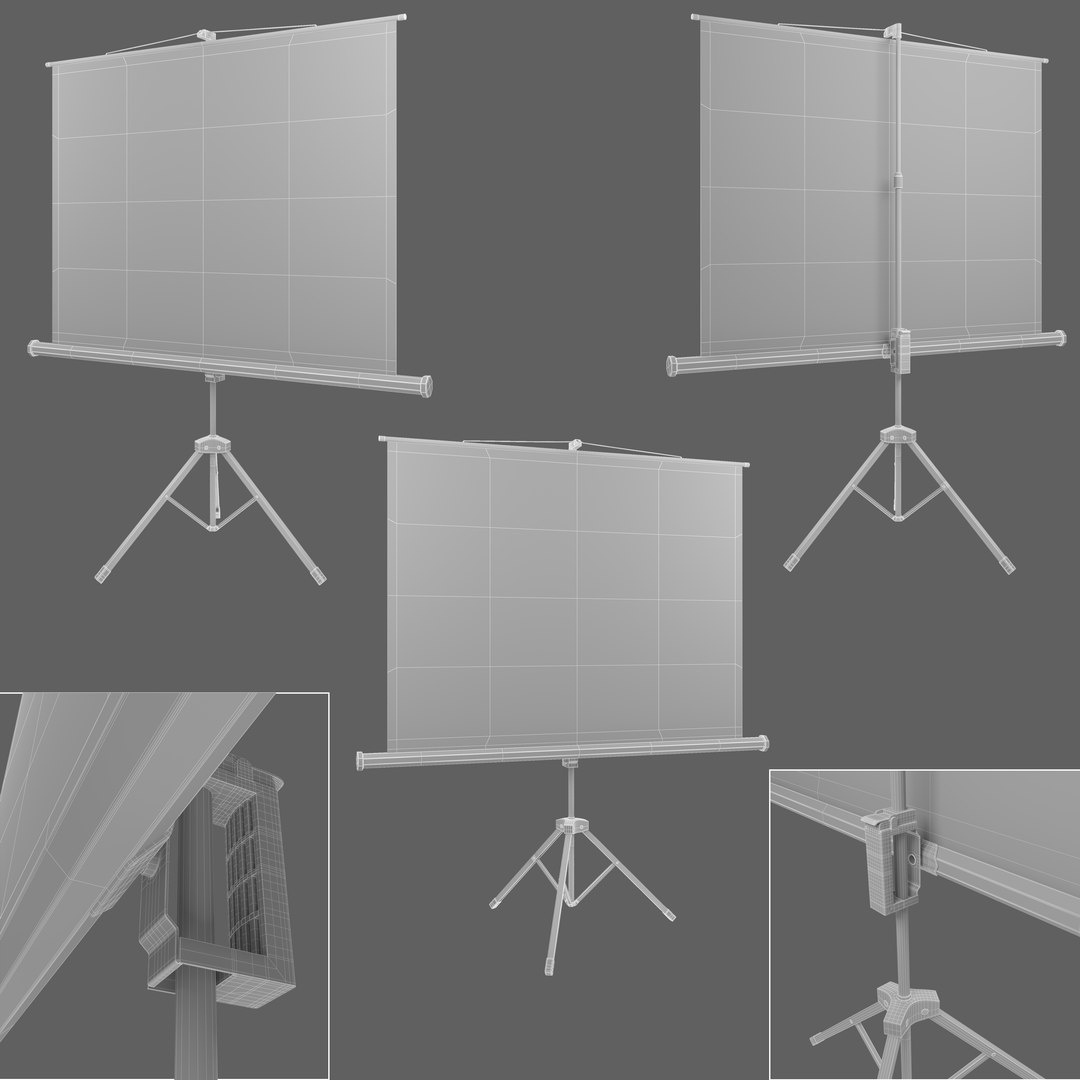 3D Projector Sony VPL DX221 With Screen Set 3DStudio - TurboSquid 1854923