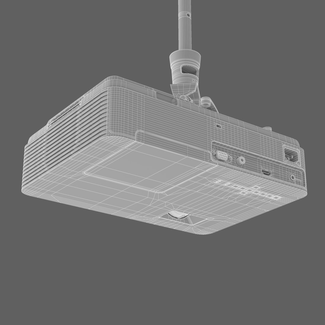3D Projector Sony VPL DX221 With Screen Set 3DStudio - TurboSquid 1854923