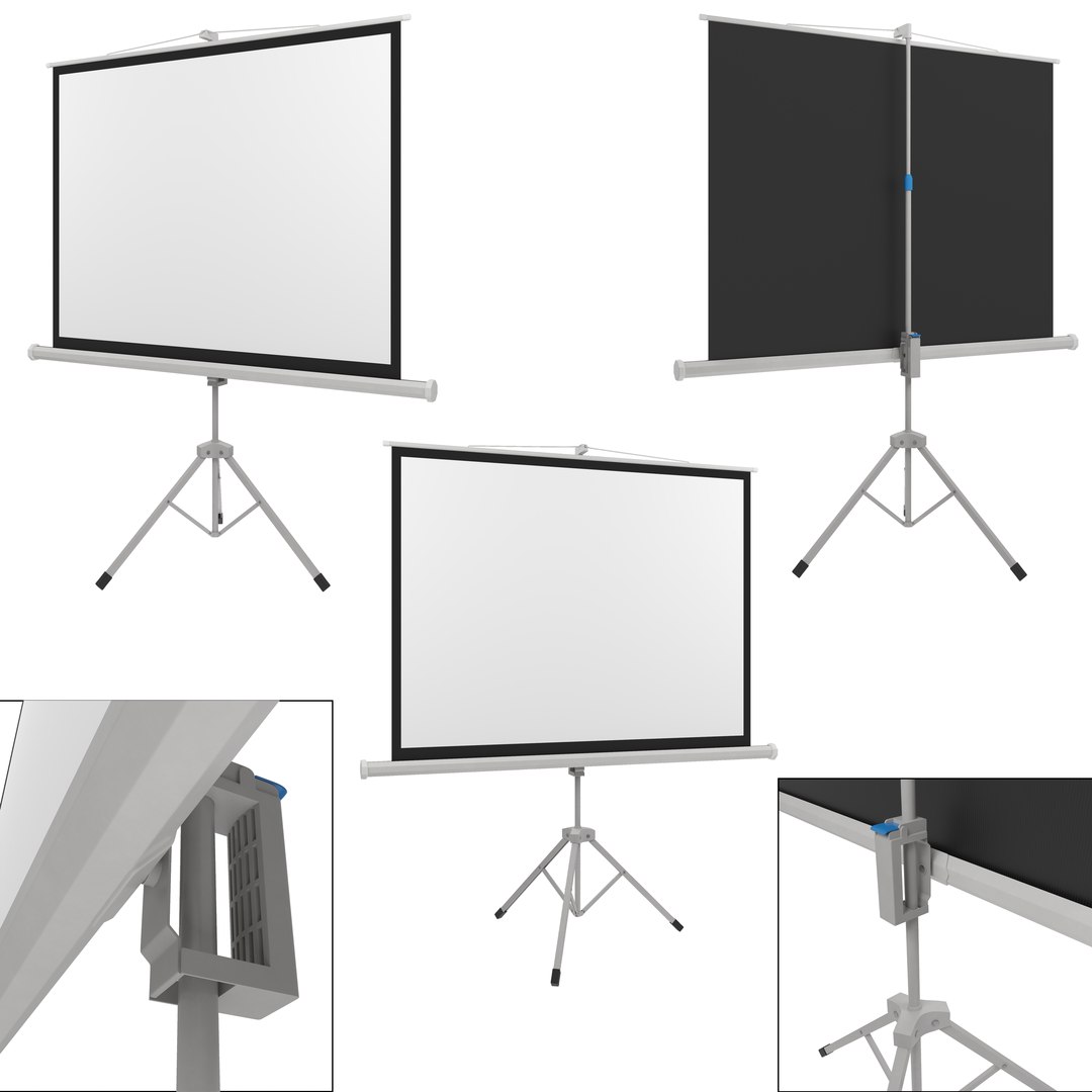 3D Projector Sony VPL DX221 With Screen Set 3DStudio - TurboSquid 1854923