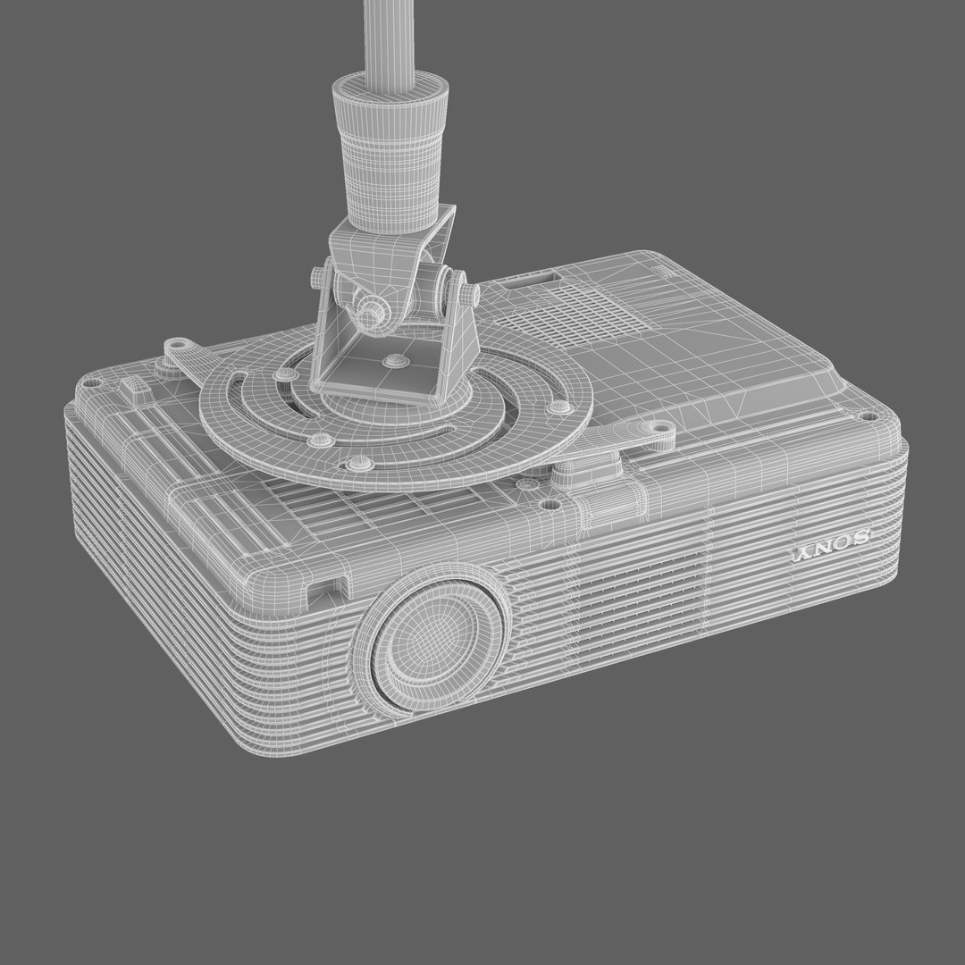 3D Projector Sony VPL DX221 With Screen Set 3DStudio - TurboSquid 1854923