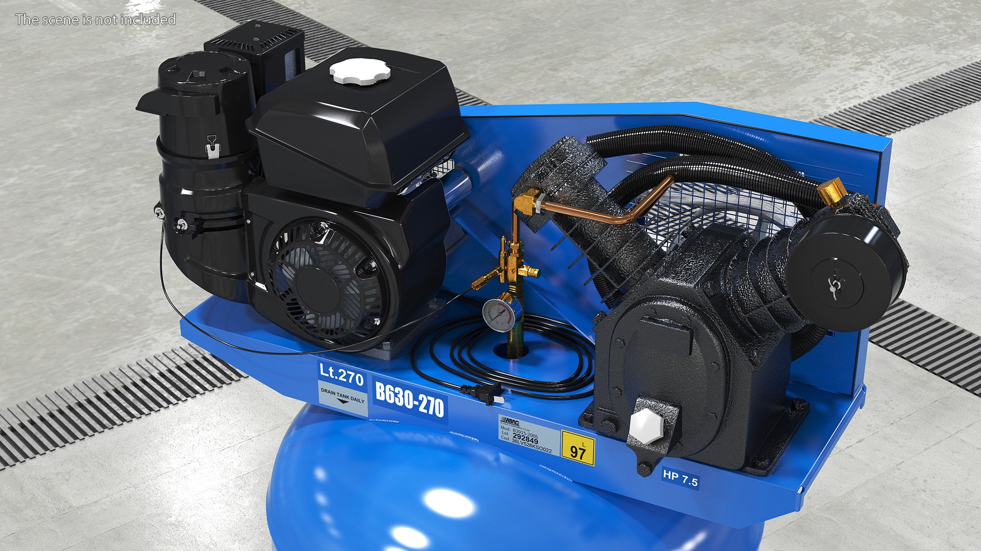 Vertical Piston Air Compressor by ABAC 3D model - TurboSquid 2177456