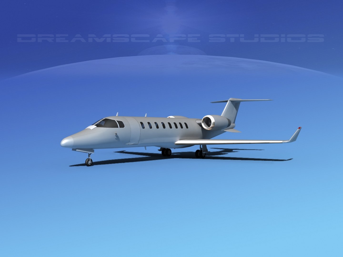 bombardier lear jet 45 3d model