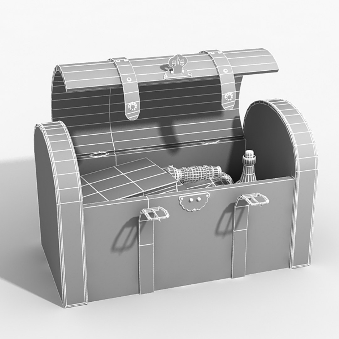 Wooden Chest 3d Max