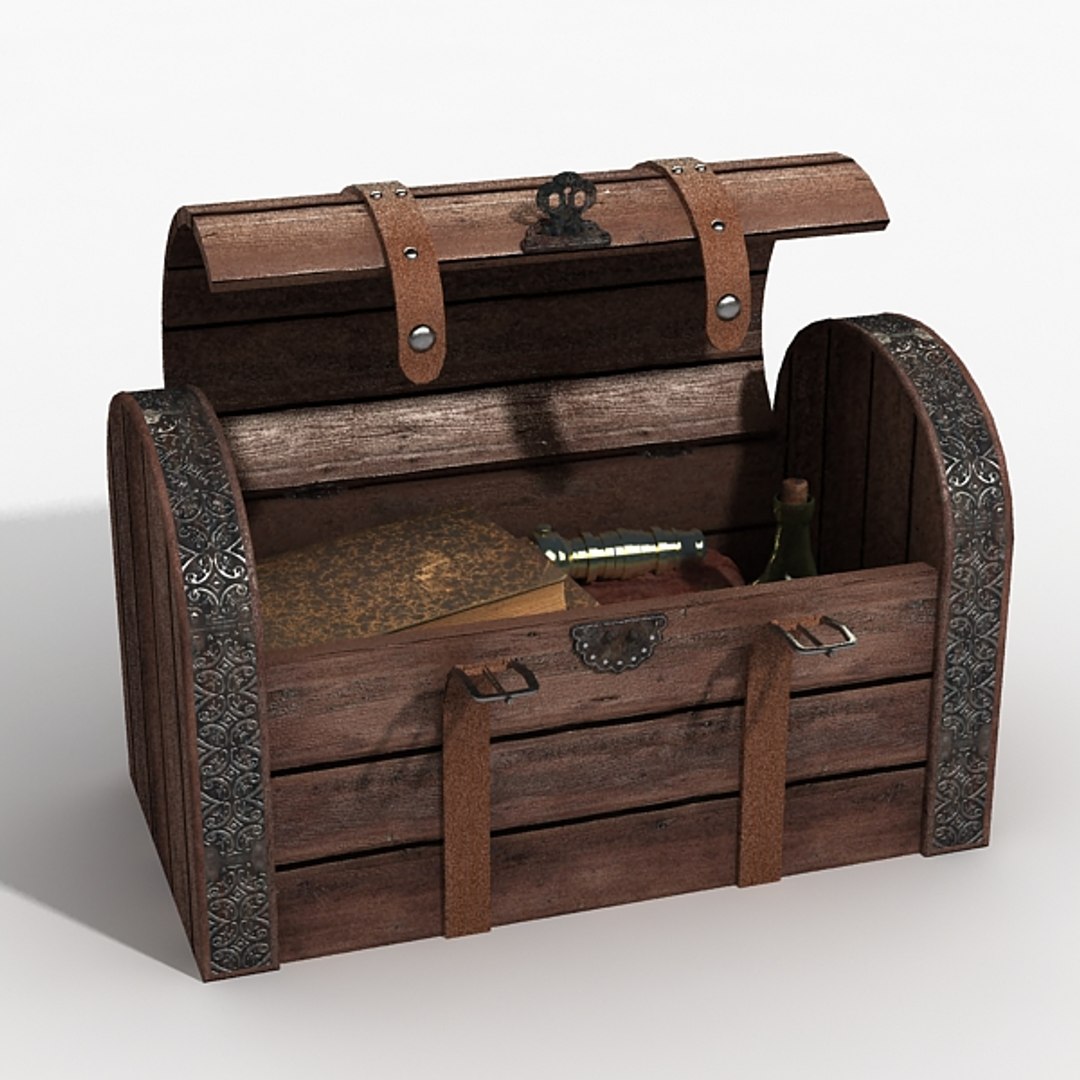 Wooden Chest 3d Max