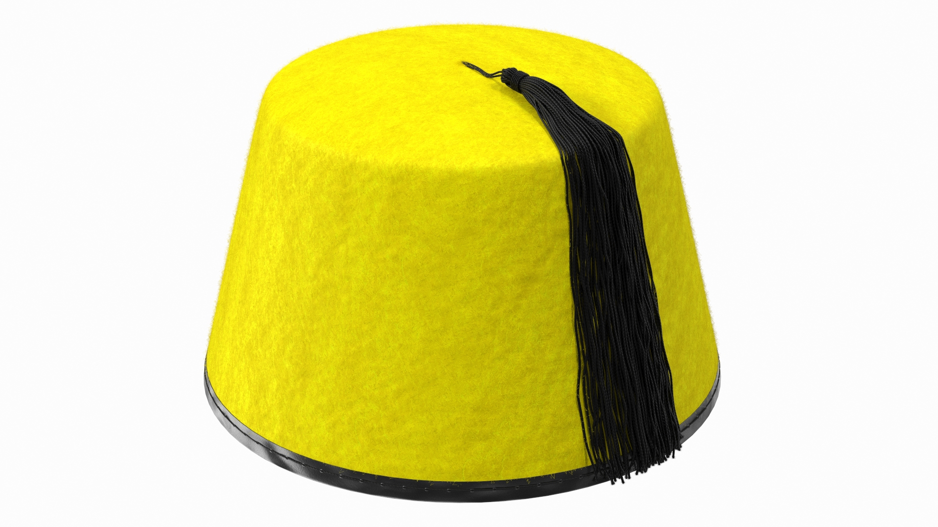 3D Model Traditional Arabic Yellow Fez - TurboSquid 1682080