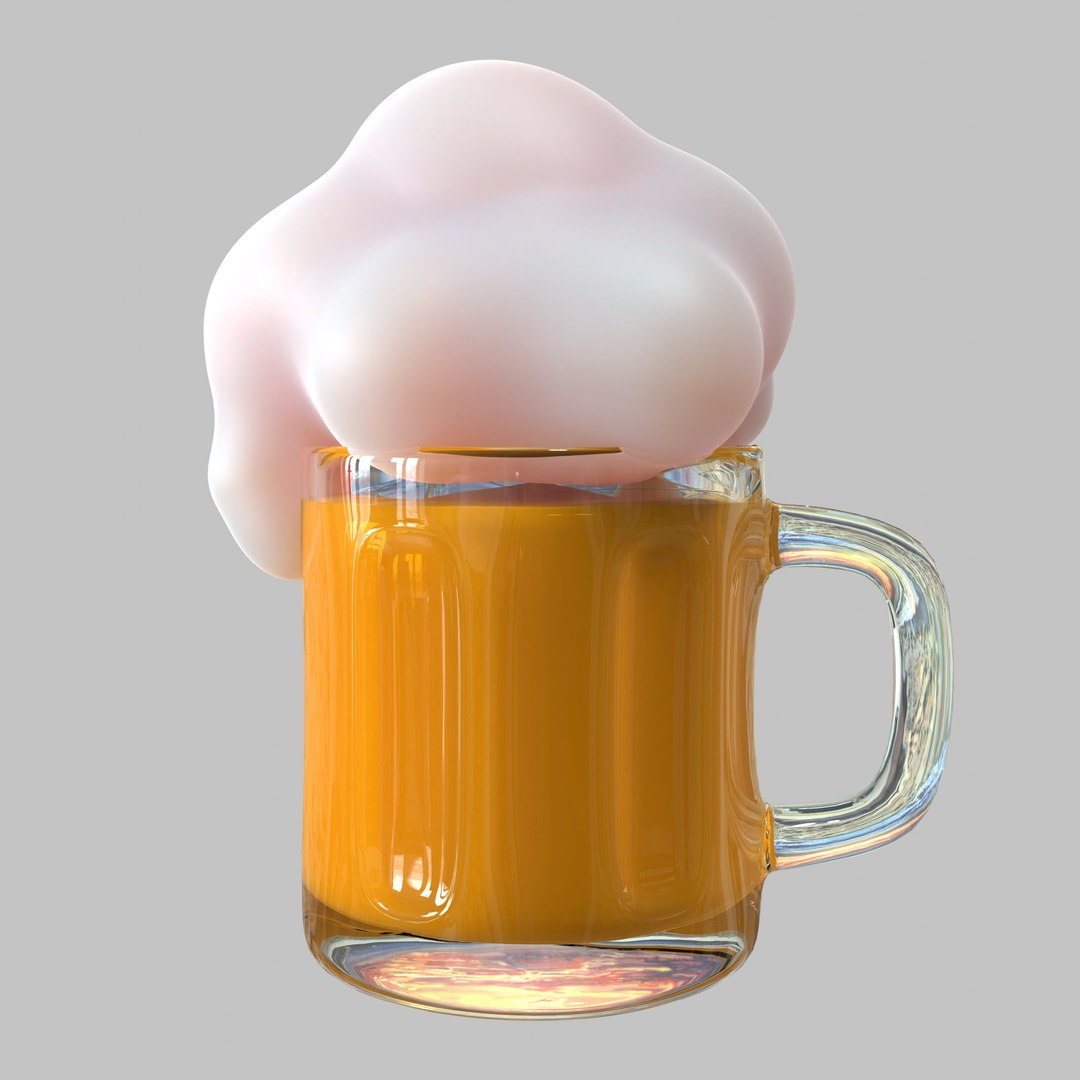 3D Beer In A Mug - TurboSquid 2137723