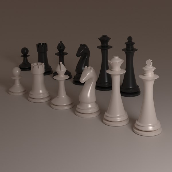 Free 3D Chess Set Low Poly model - TurboSquid 2052434