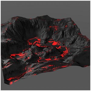 3D Volcanic Crater Model - TurboSquid 1403990