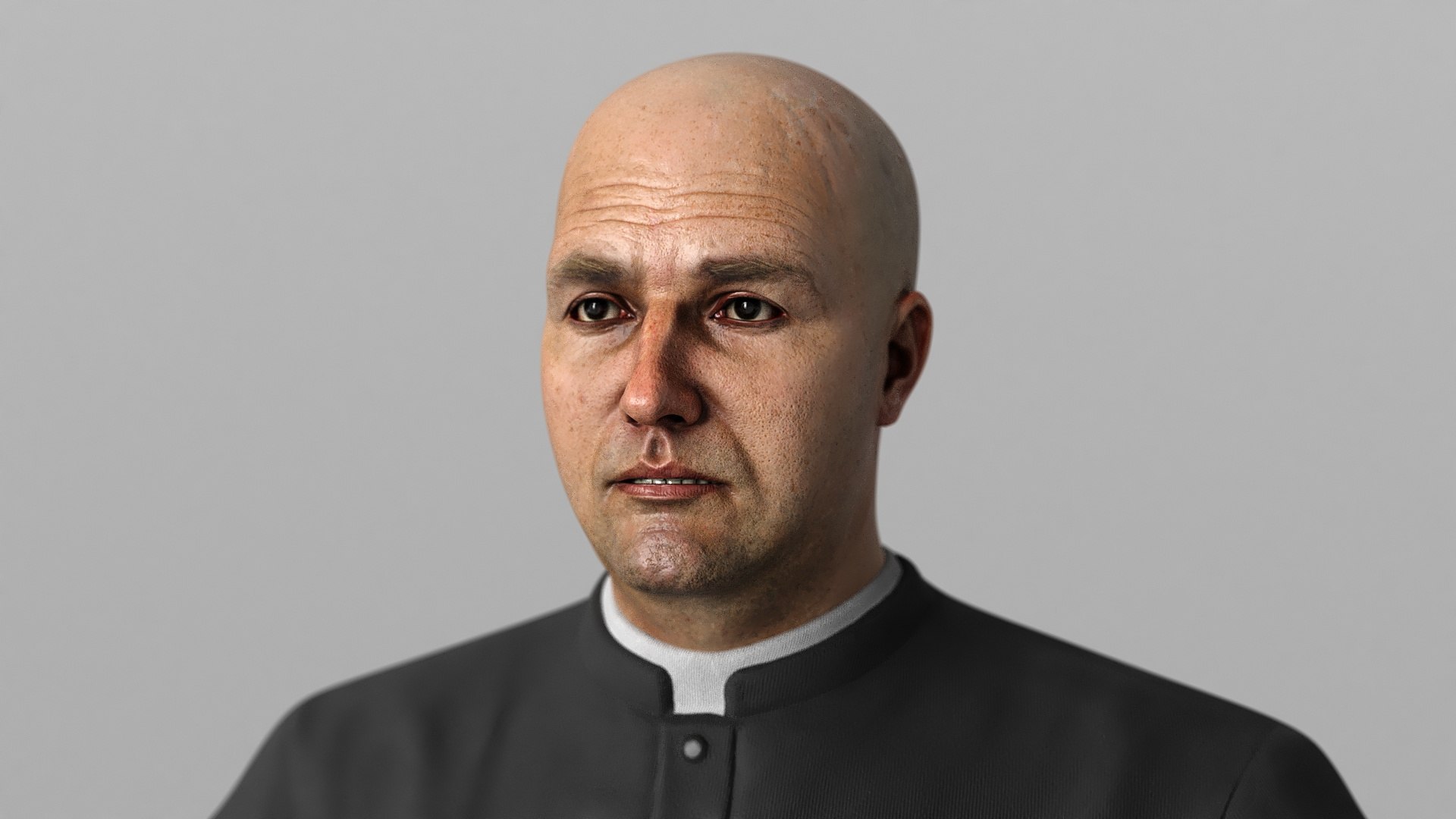 3D Catholic Priest A-Pose - TurboSquid 2320890