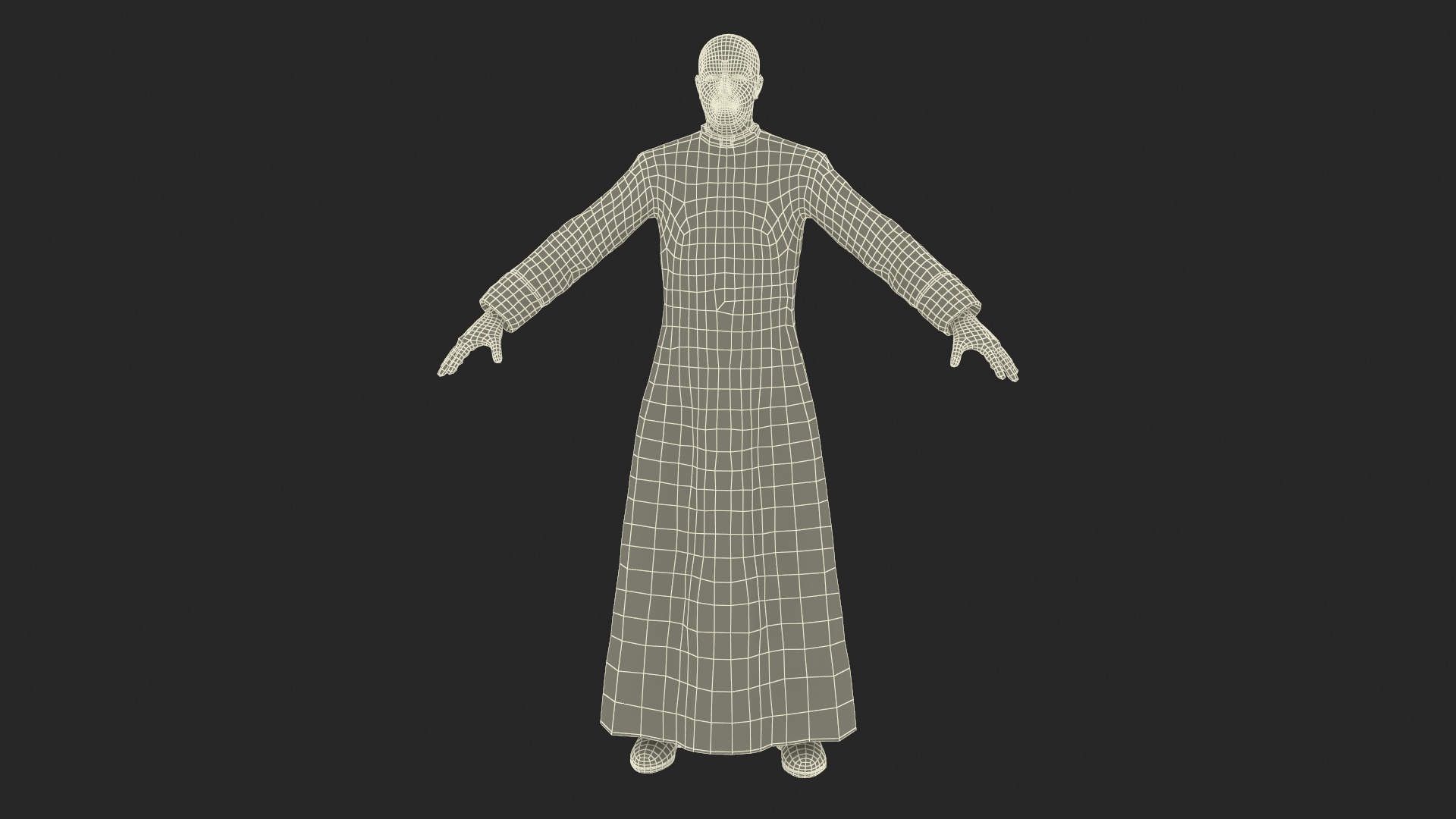 3D Catholic Priest A-Pose - TurboSquid 2320890