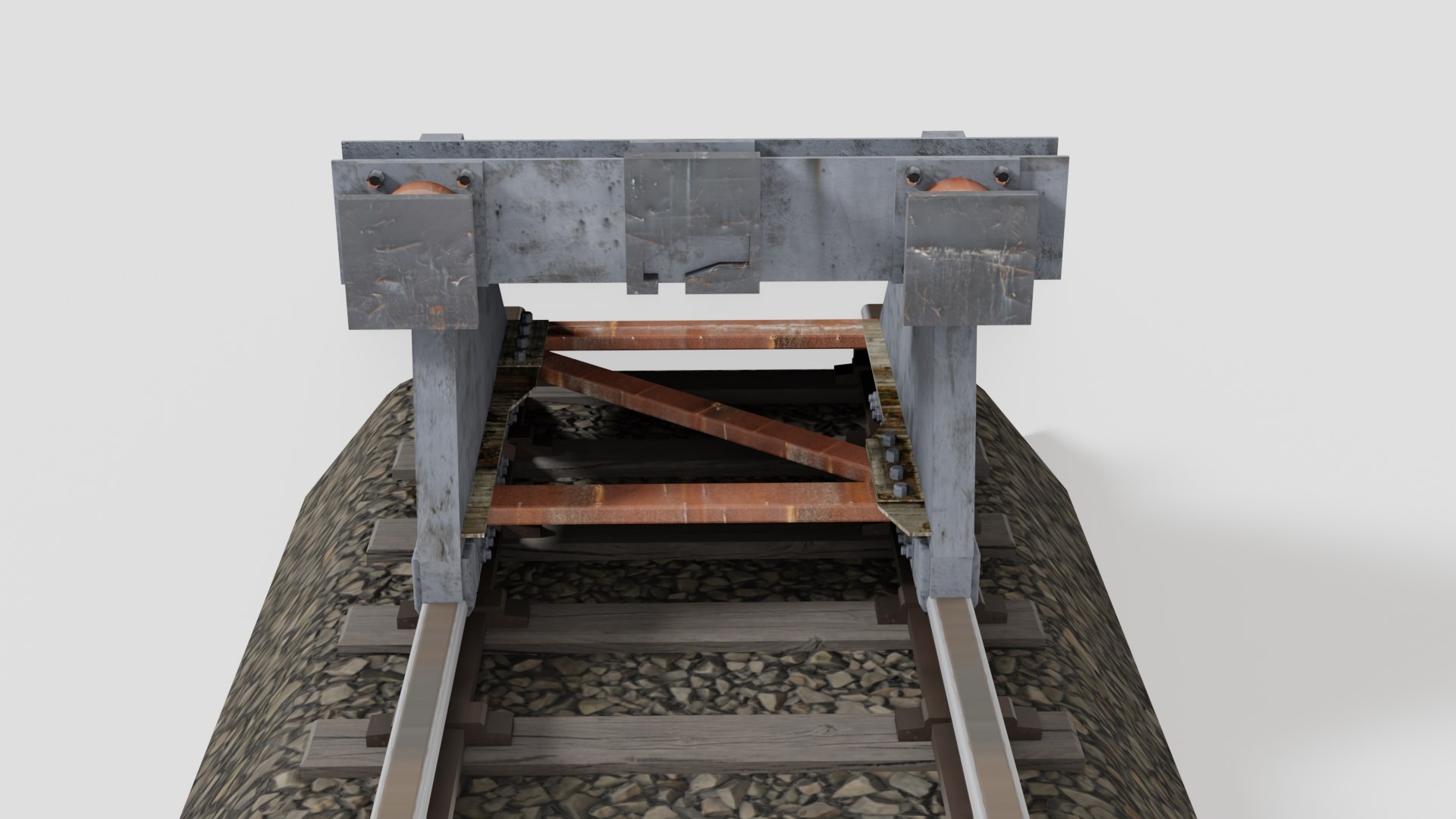 Railway Buffer Stop Model - TurboSquid 2084032